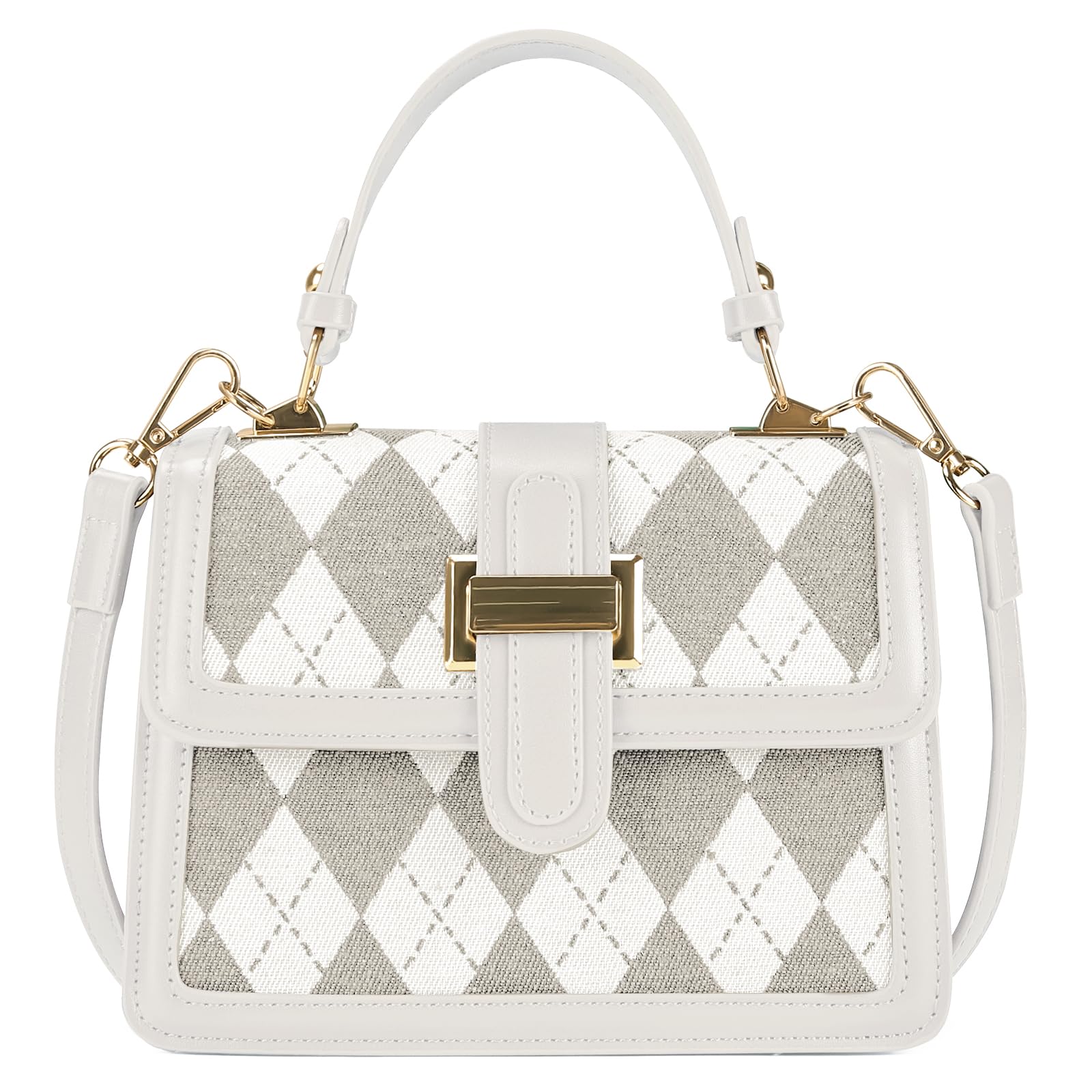 Shoulder Bag for Women Fashion Purse Diamond Pattern Crossbody Bag with ...