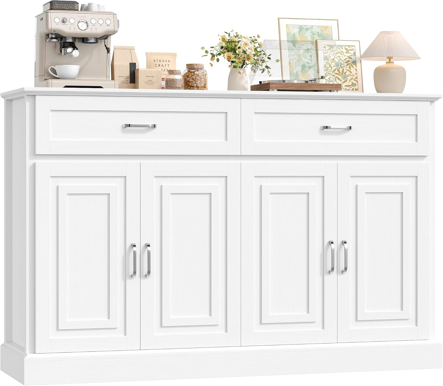 FirFurd Sideboard White Kitchen Sideboard Storage Cabinet Kitchen ...