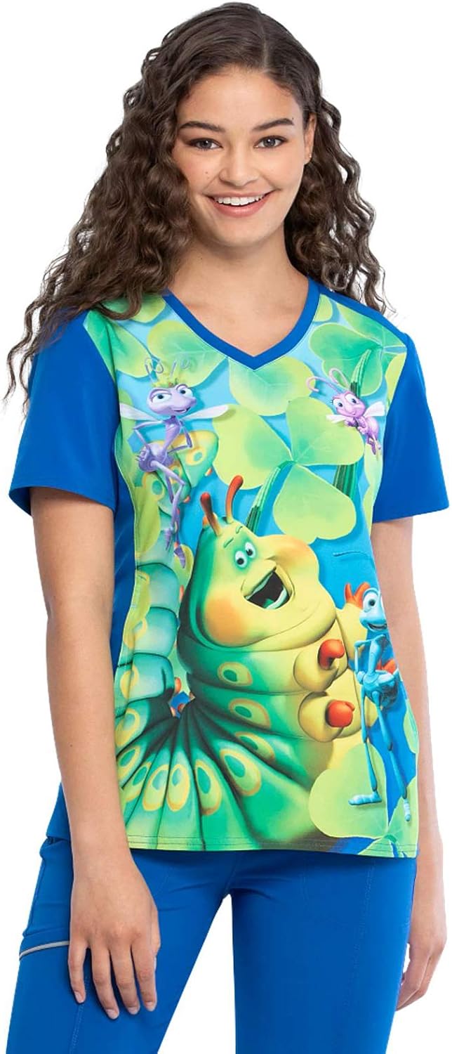 Amazon.com: Tooniforms Women Scrubs Top V-Neck TF637, S, Heimlich ...