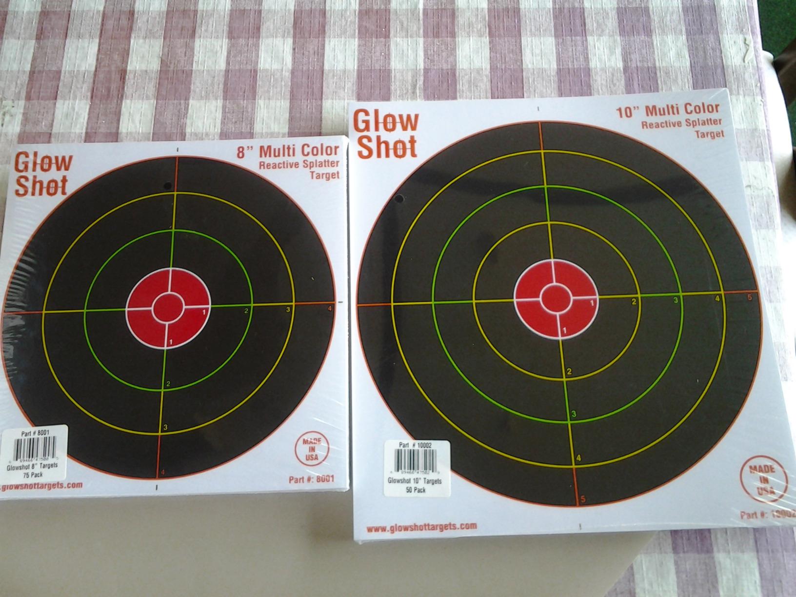 Amazon.com : 50 Pack - 10" Reactive Splatter Targets - Glowshot - Multi ...