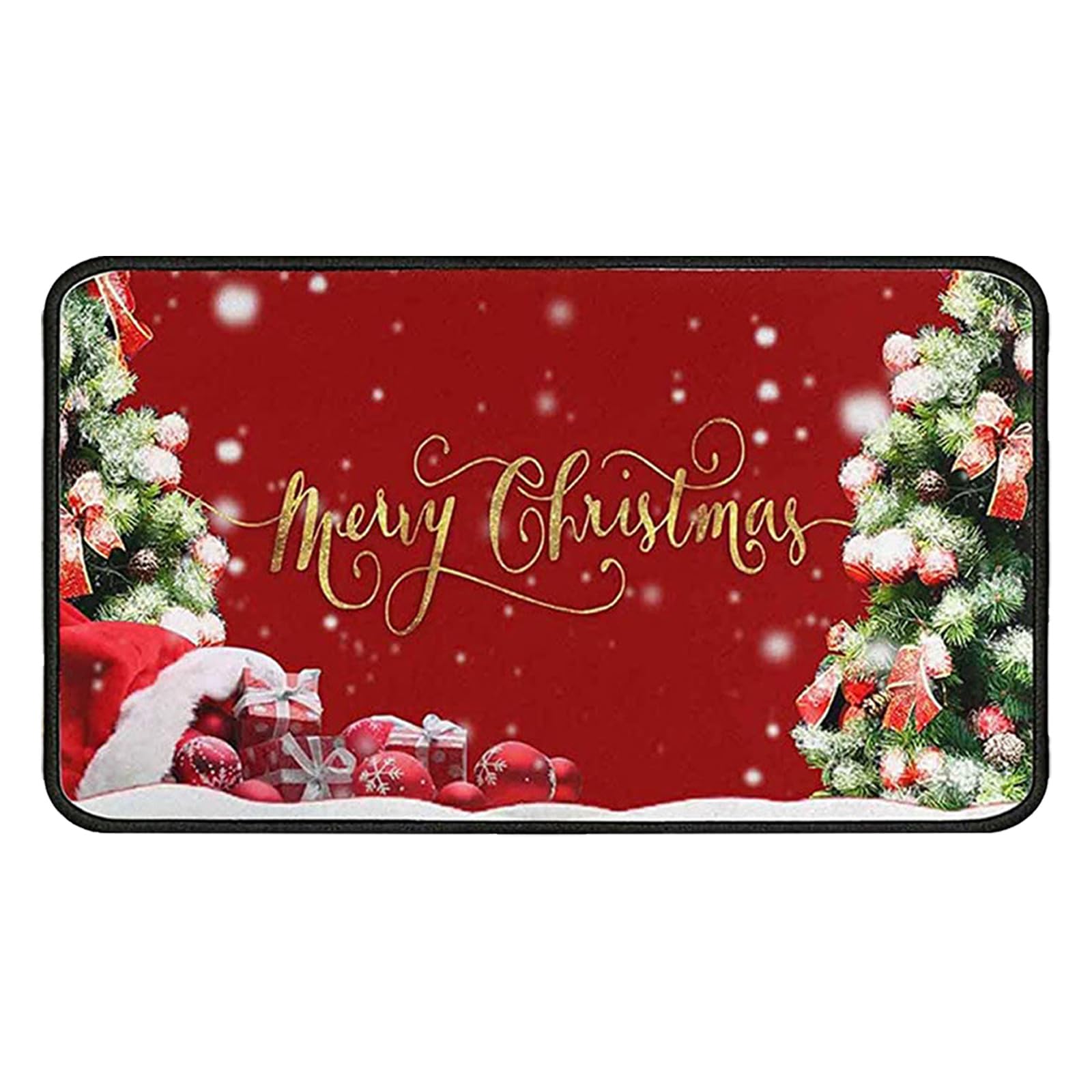 Amazon.com: Christmas Door Mat Xmas Welcome Christmas Mat Non-Slip and ...