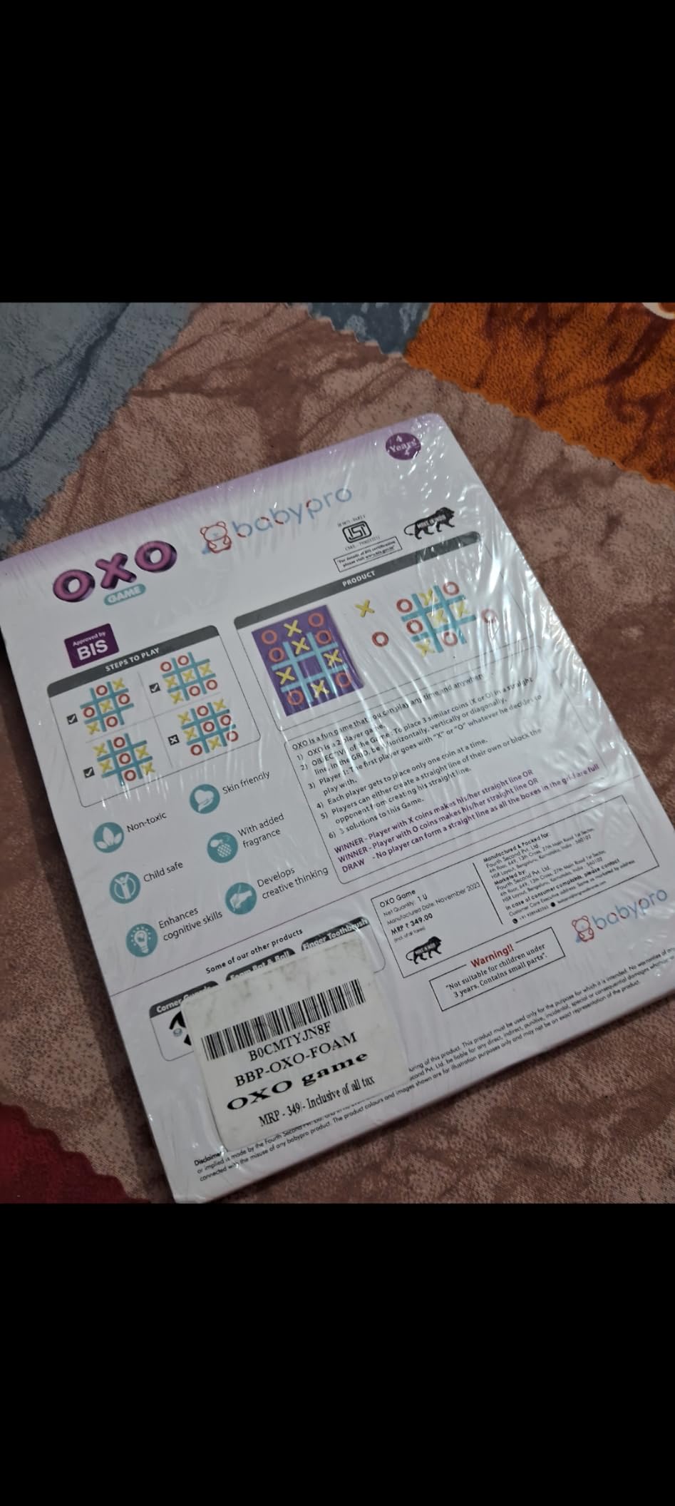 Buy BabyPro Tic Tac Toe Toy Game, XOXO Game for Kids Learning, Toys for ...