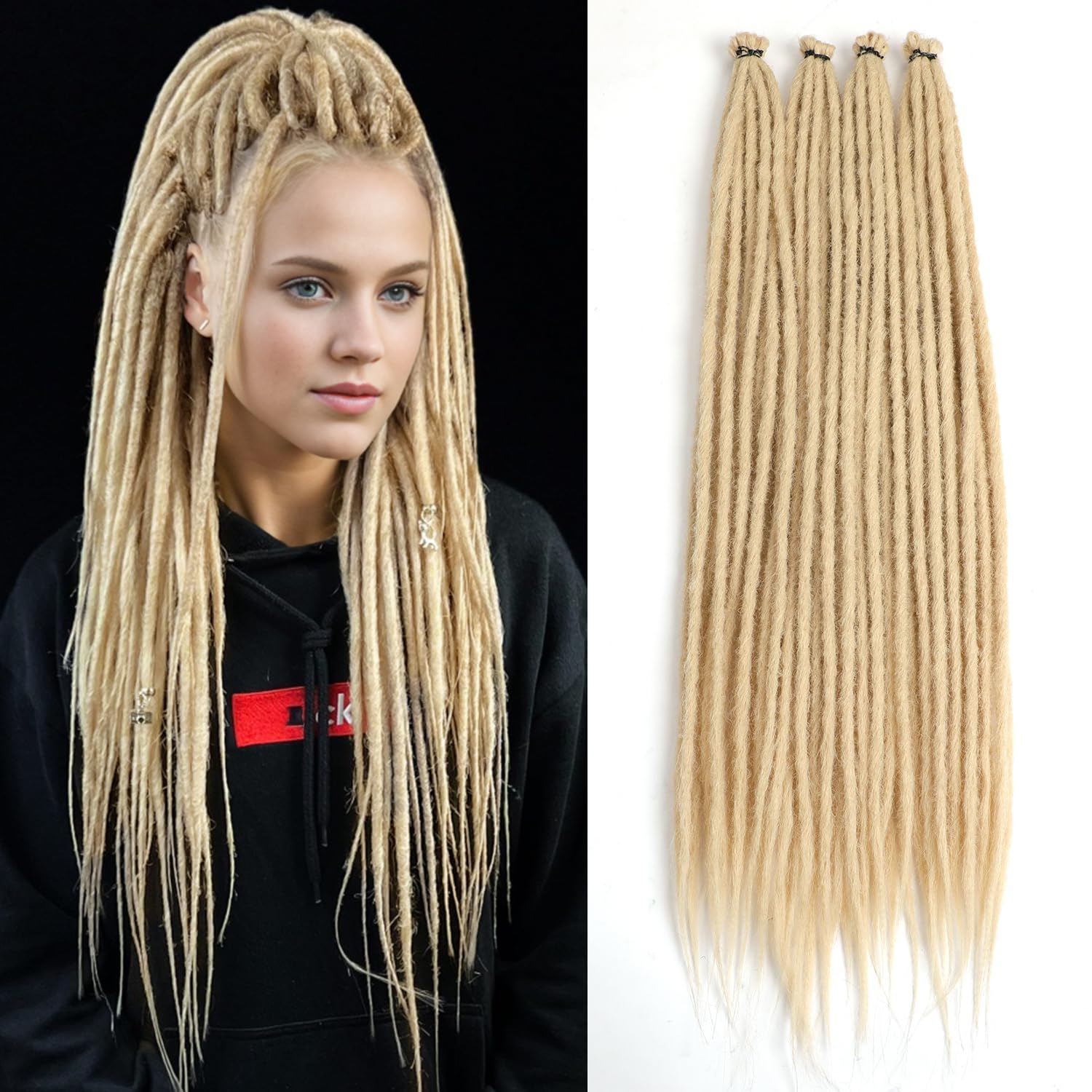 Snapklik.com : 24 Inch Synthetic Dreadlock Extensions 20 Strands Braid ...