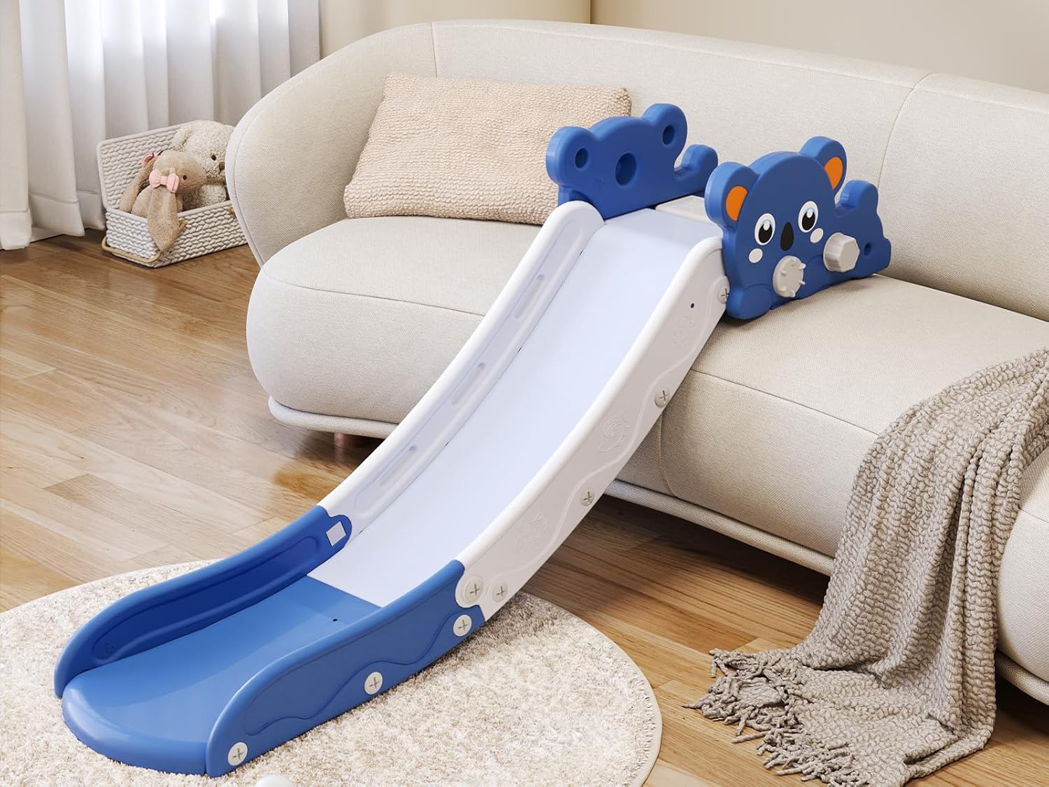 Amazon.com: Kids Slide,L-Shaped Slide for Bed Couch Sofa Stairs,Toddler ...