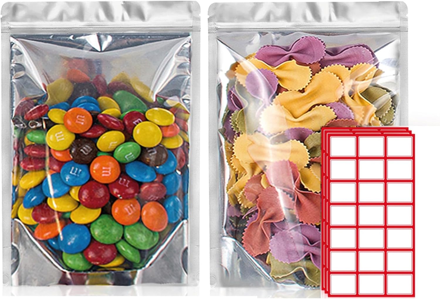 Amazon.com: BELLE KR® Pint 5x8 Mylar Bags for Food Storage - Pack Of ...