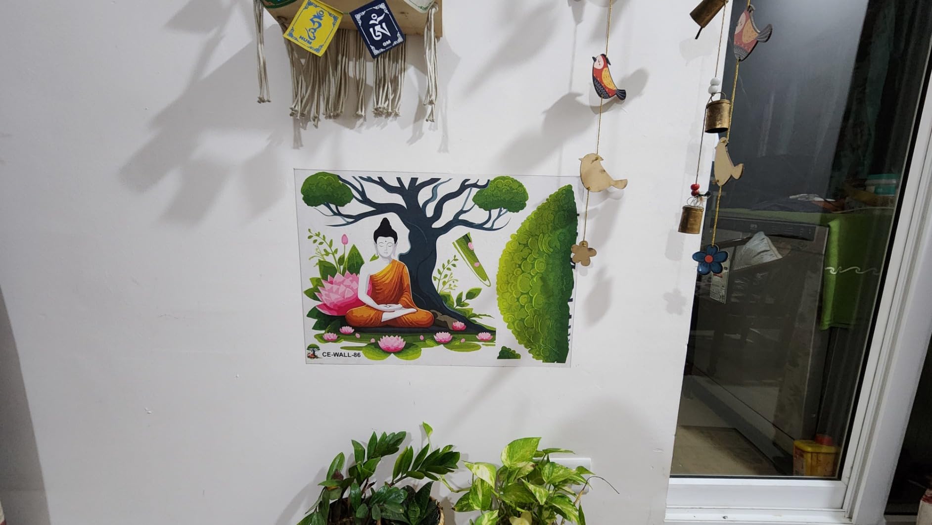 Creative Edge Gautam Buddha Sitting Under Bodhi Tree with Lotus Flower ...