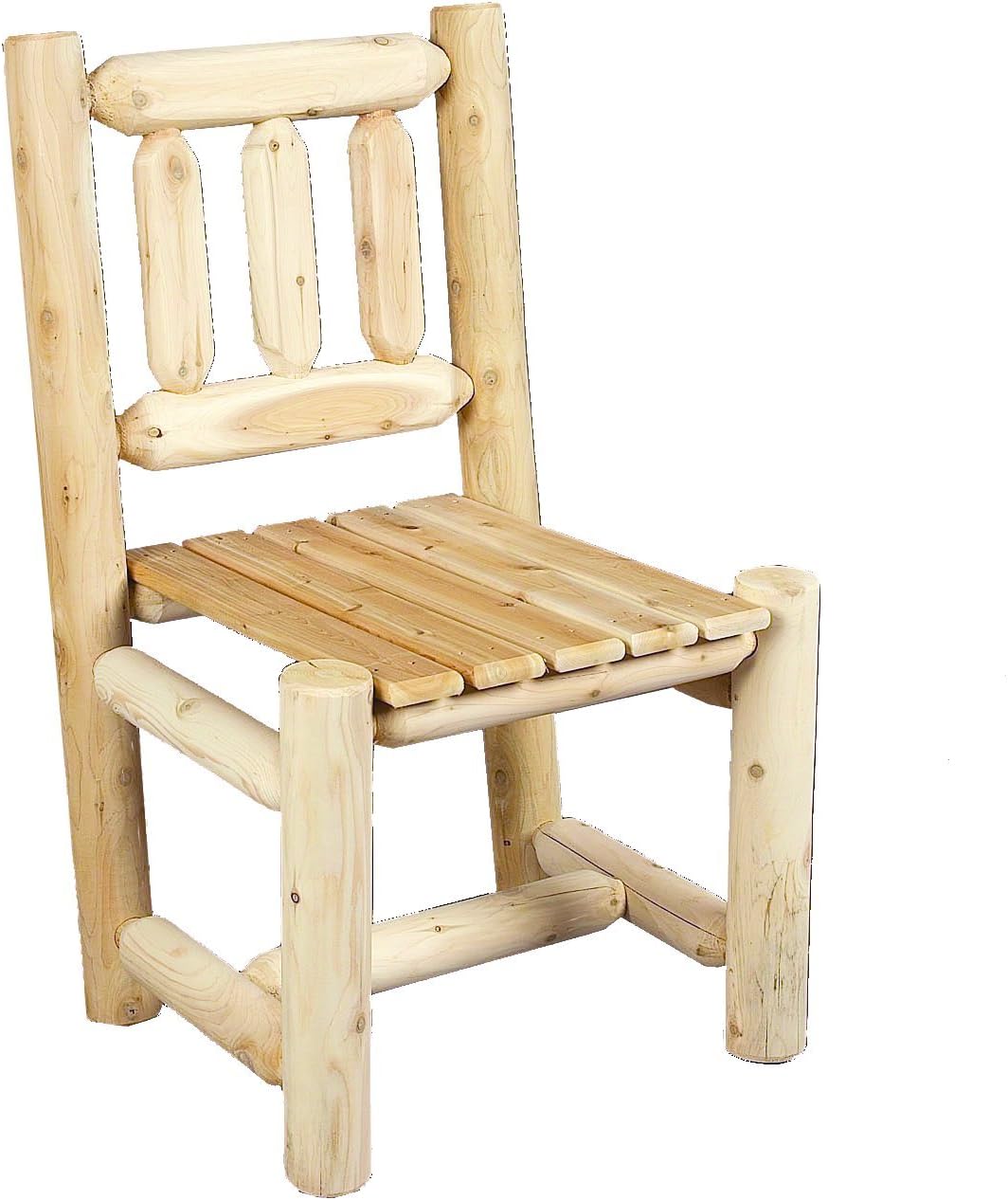 Amazon.com : Cedarlooks 0100003 Log Dining Chair : Patio Dining Chairs ...