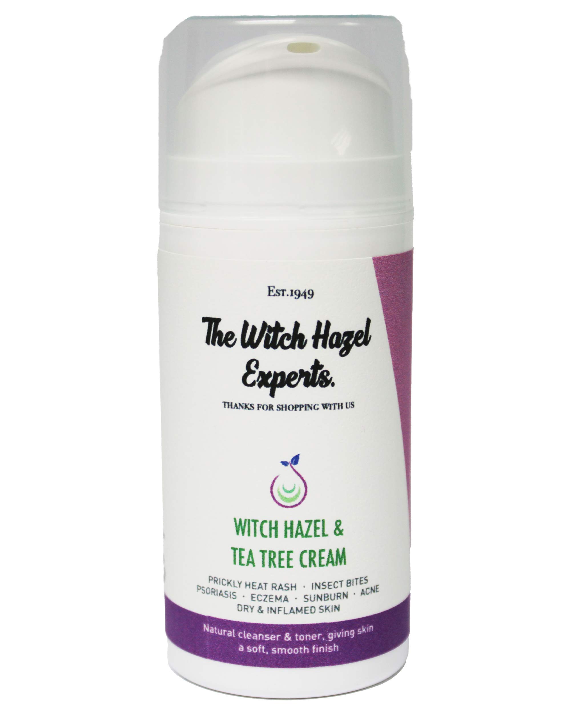 The Witch Hazel Experts | Calamine, Tea Tree & Witch Hazel Cream 100g ...