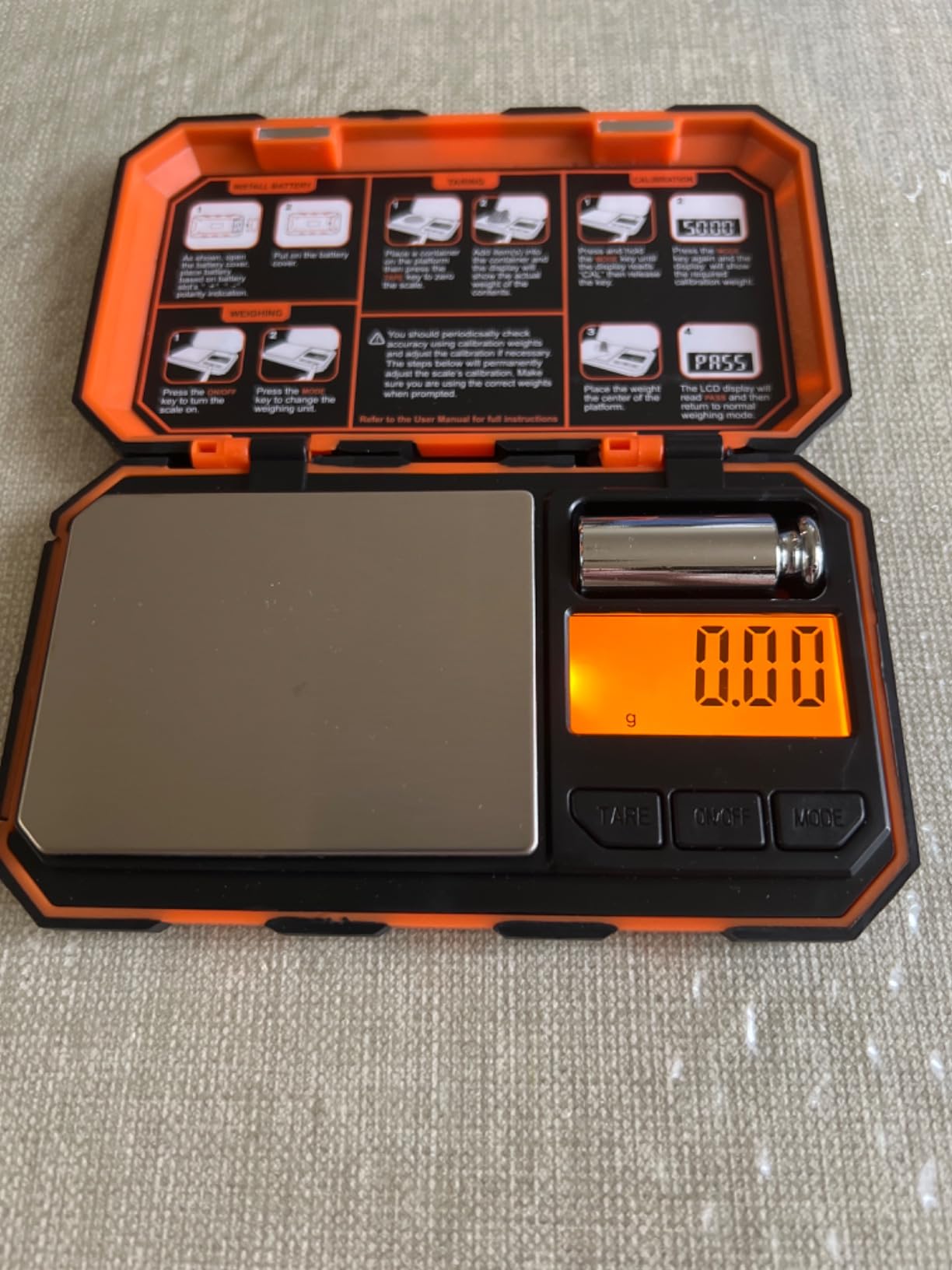 Fuzion Digital Pocket Scale, 200g x 0.01g Jewelry Gram Scale, 6 Units ...