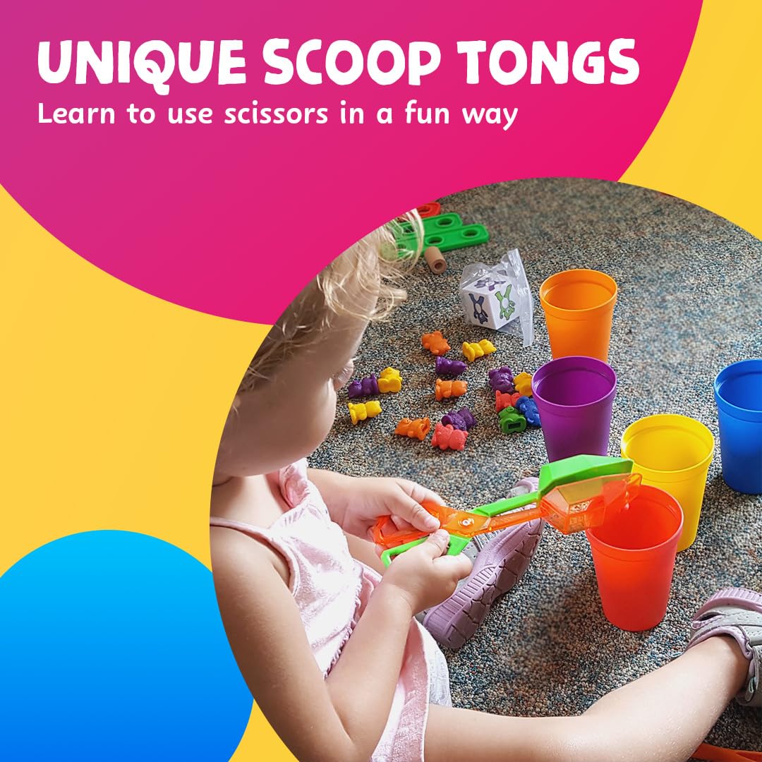Snapklik.com : Skoolzy Rainbow Stacking Bears