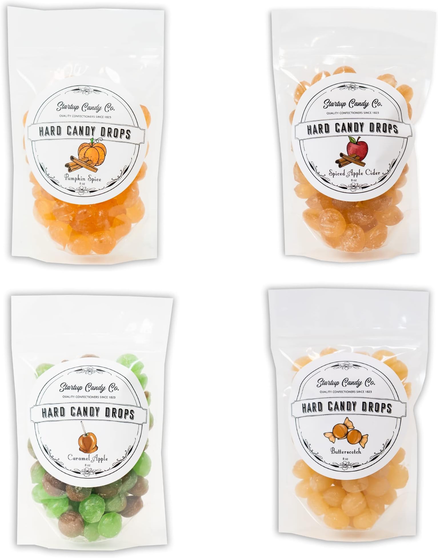 Amazon.com : Startup Candy Co. Hard Candy Drops - Fall Favorites - Four ...