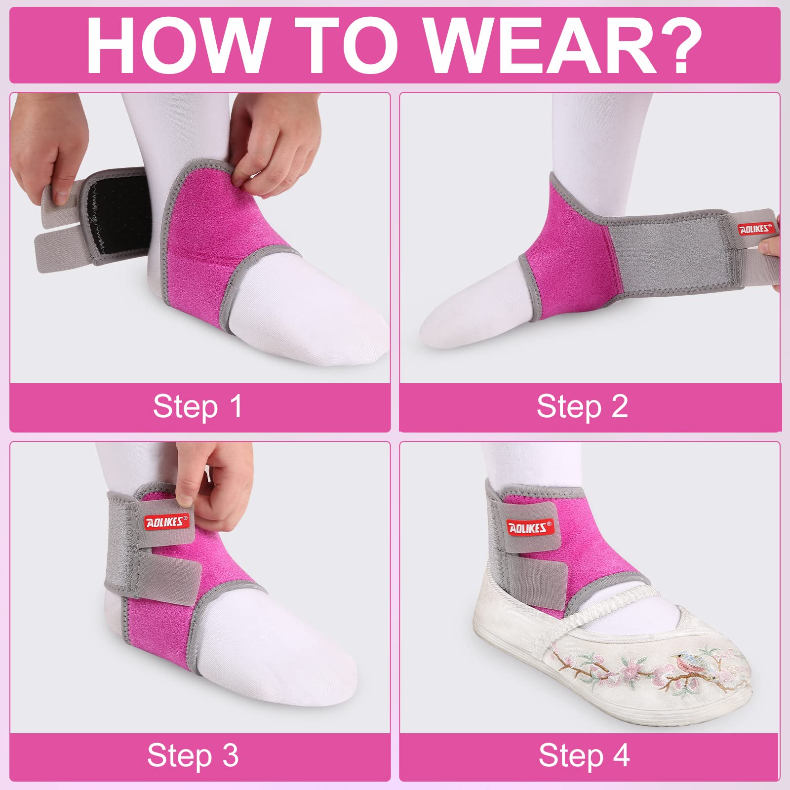 Snapklik.com : Youth Ankle Brace Supports Breathable Neoprene Ankle Stabilizer Adjustable Child ...