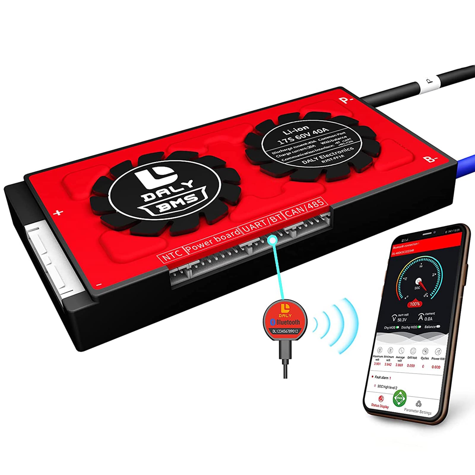 Buy DALY Smart BMS Ternary Polymer Li-ion Battery Charging Protection ...