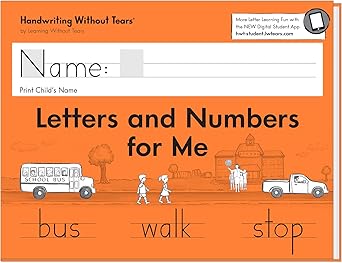 Learning Without Tears Letters and Numbers for Me Student Workbook, Age ...