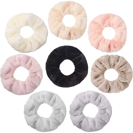 Amazon.com : Hair Drying Towel Scrunchies - Terry Cloth Scrunchie ...