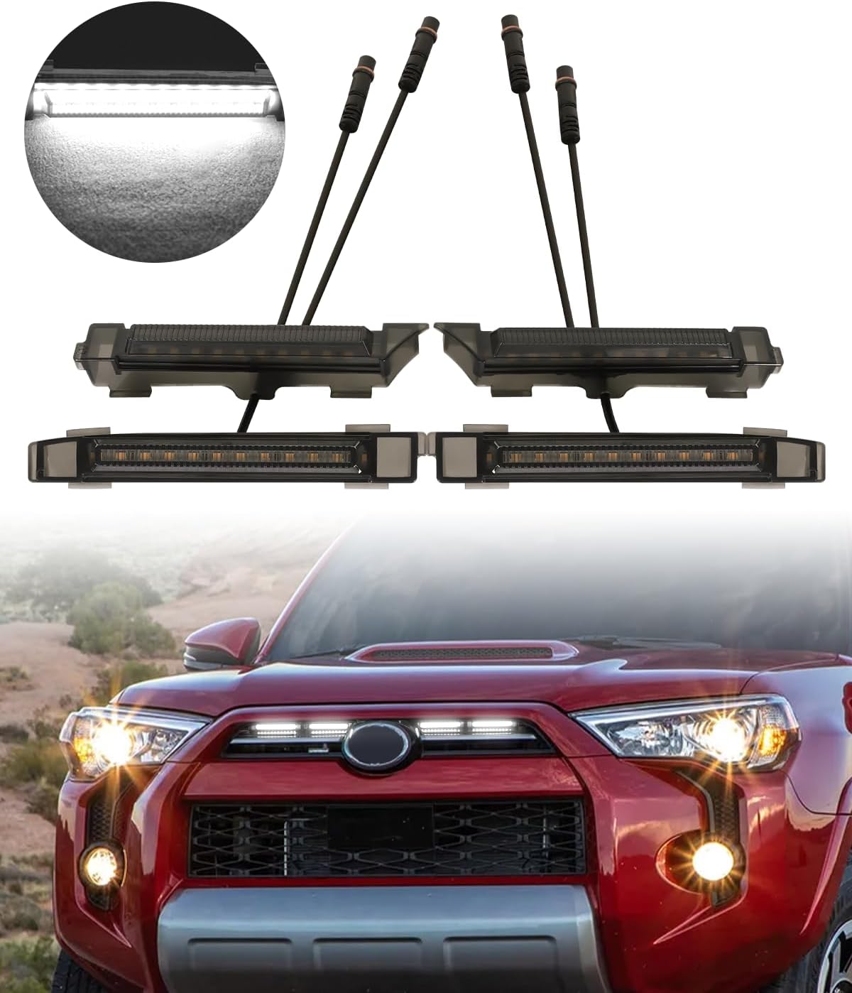 Amazon.com: Raptor Lights for 2024 Toyota Tacoma Grill Lights LED Front ...