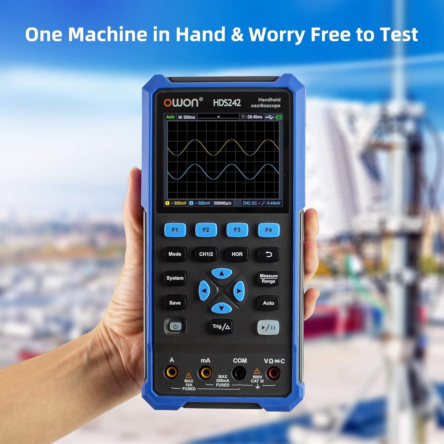 OWON Handheld Oscilloscope,20000 Counts Digital Multimeter, Digital ...