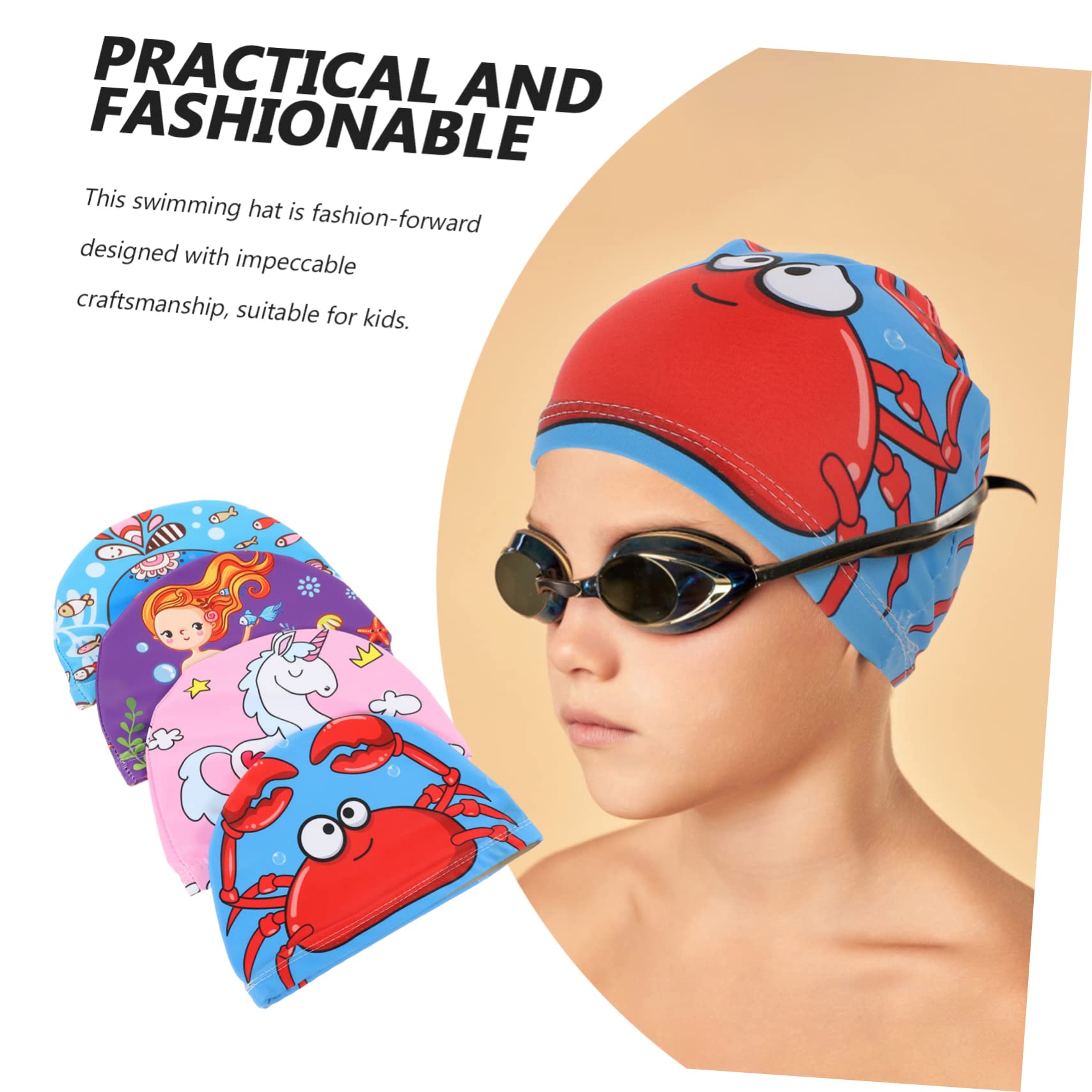 INOOMP 4 Pcs Children's Swimming Goggles Water Goggles Anti- Fog ...