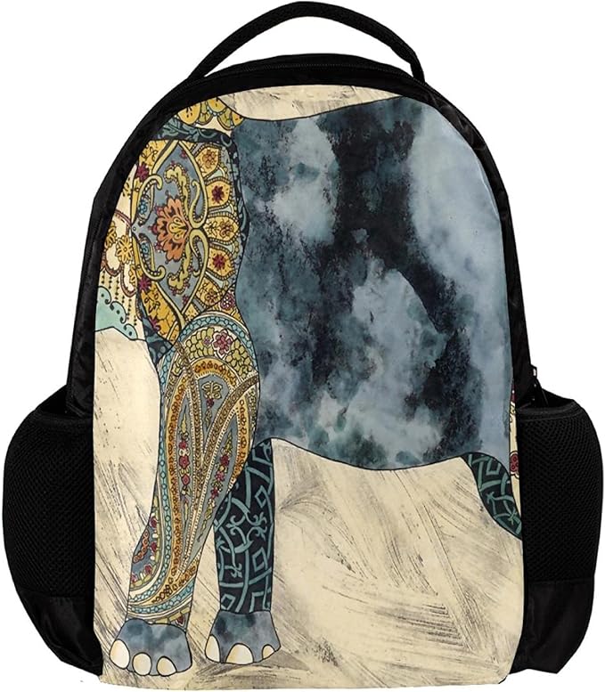 Large Travel Backpack Laptop Backpack classical elephant School Bag ...