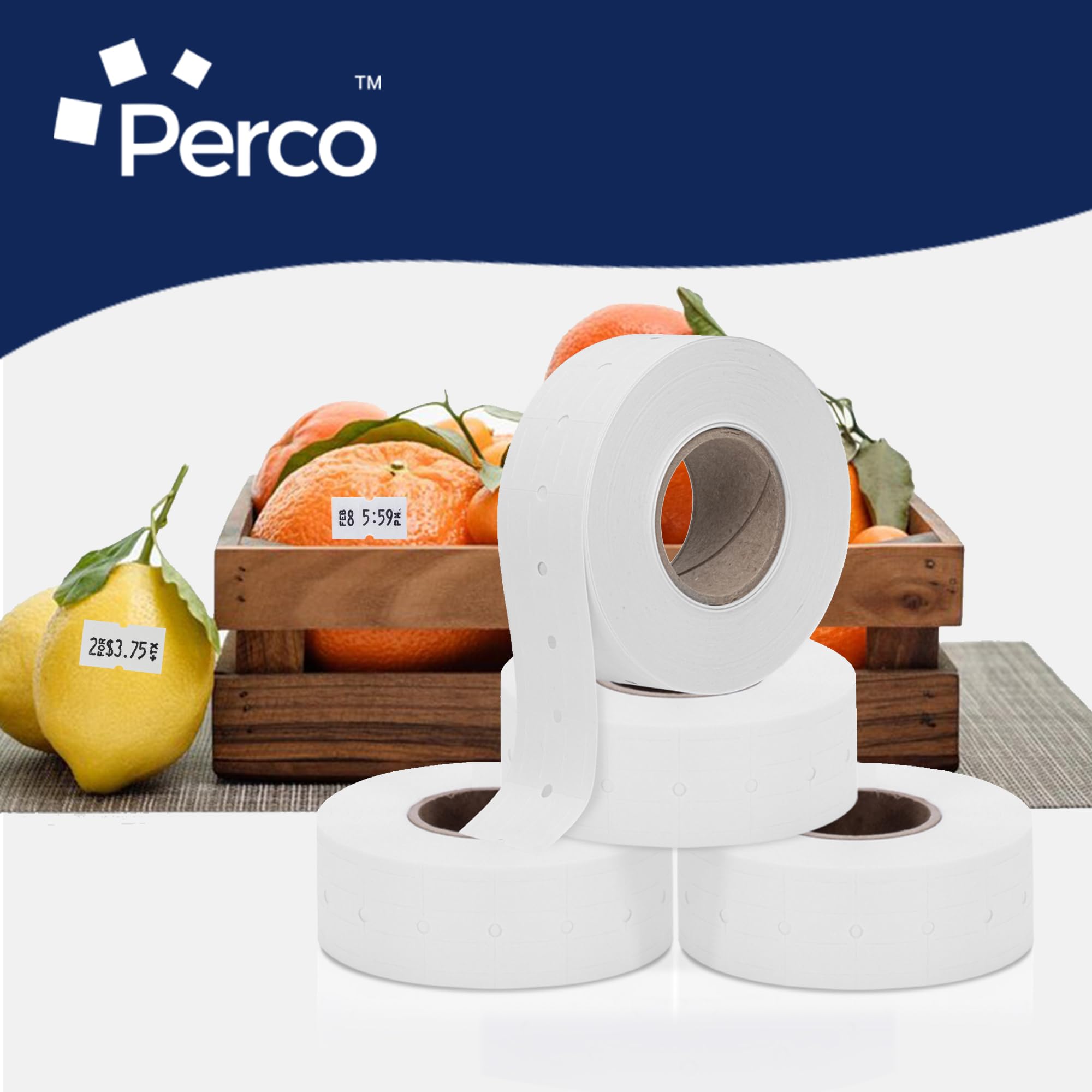 Snapklik.com : 1 Line White Labels - 4 Rolls, 4,000 Blank Price And ...