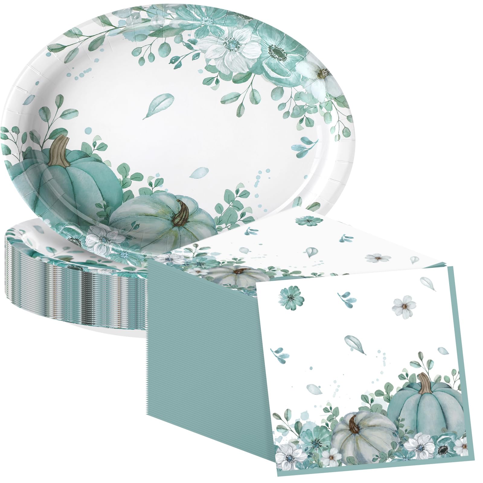 Snapklik.com : Maxdot 100 Pcs Fall Plates And Napkins 10 X 12 Inch ...