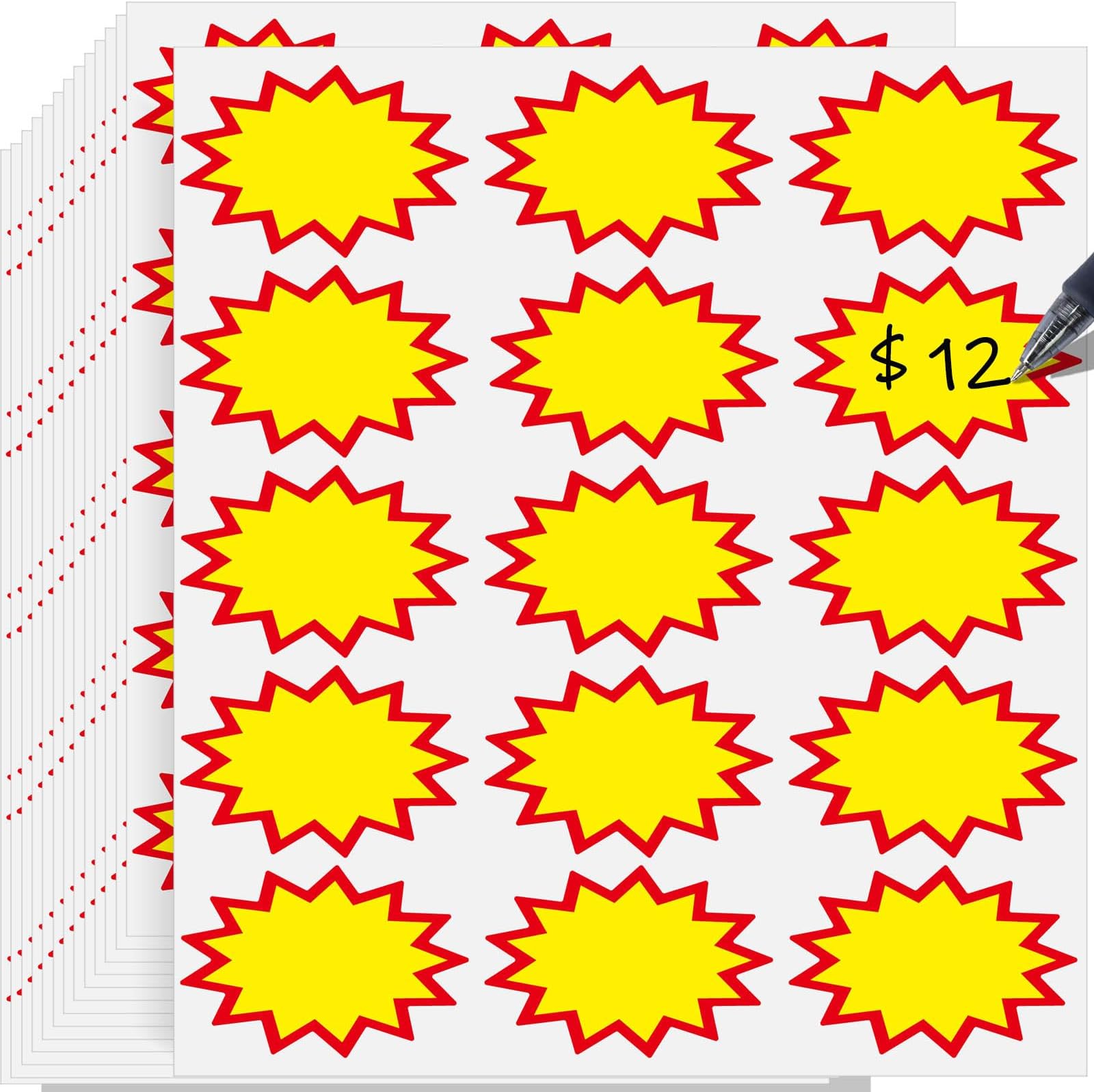 Amazon.com : 150 Pcs Garage Sale Stickers, Removable Adhesive Yards ...