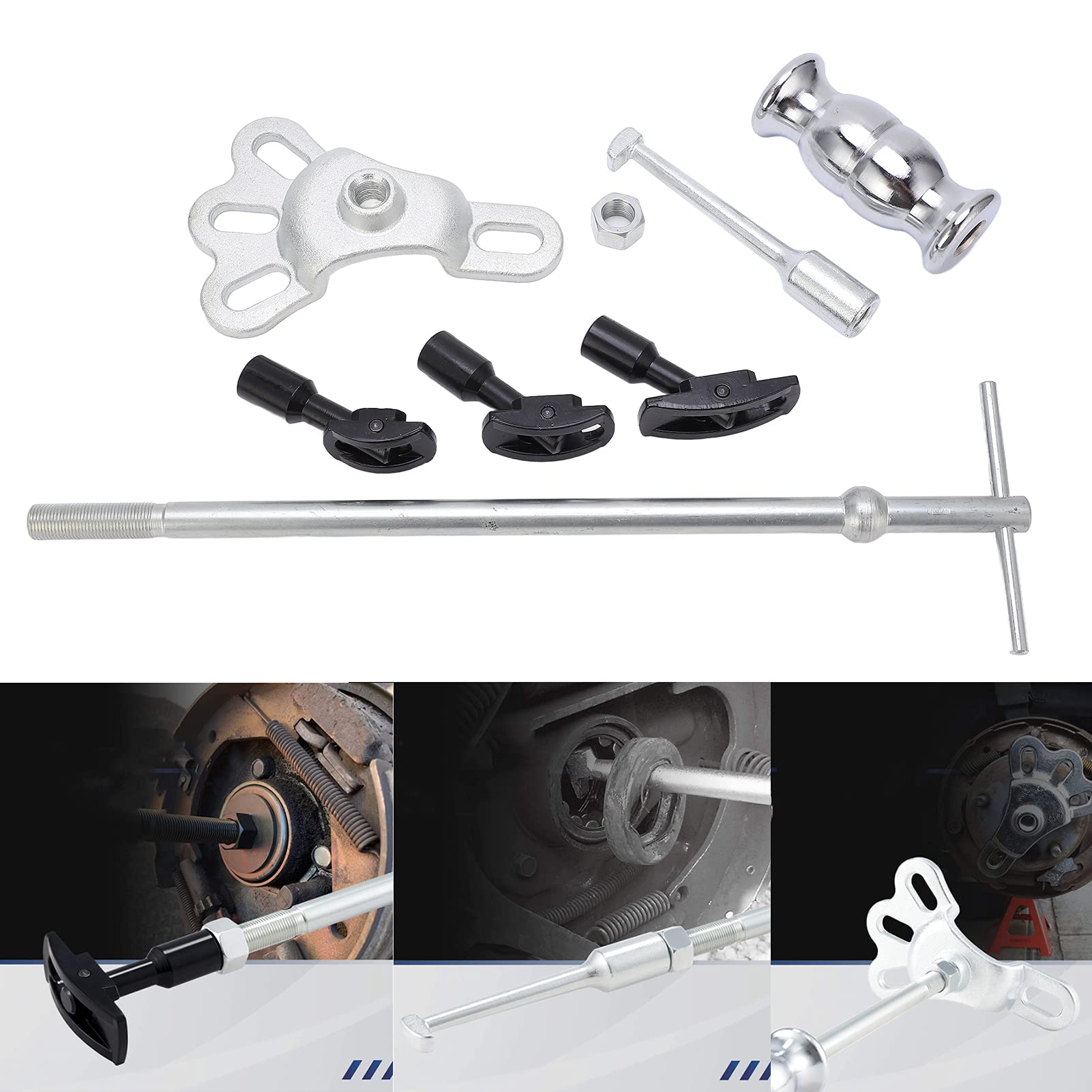 8 Piece Automotive Puller Set 8-Piece Slide Hammer Kit - Axle Bearing ...