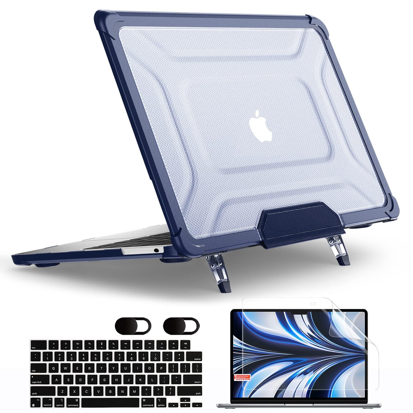 Amazon.com: MEEgoodo Case for MacBook Air 13 inch 2021 2020 2019 2018 ...