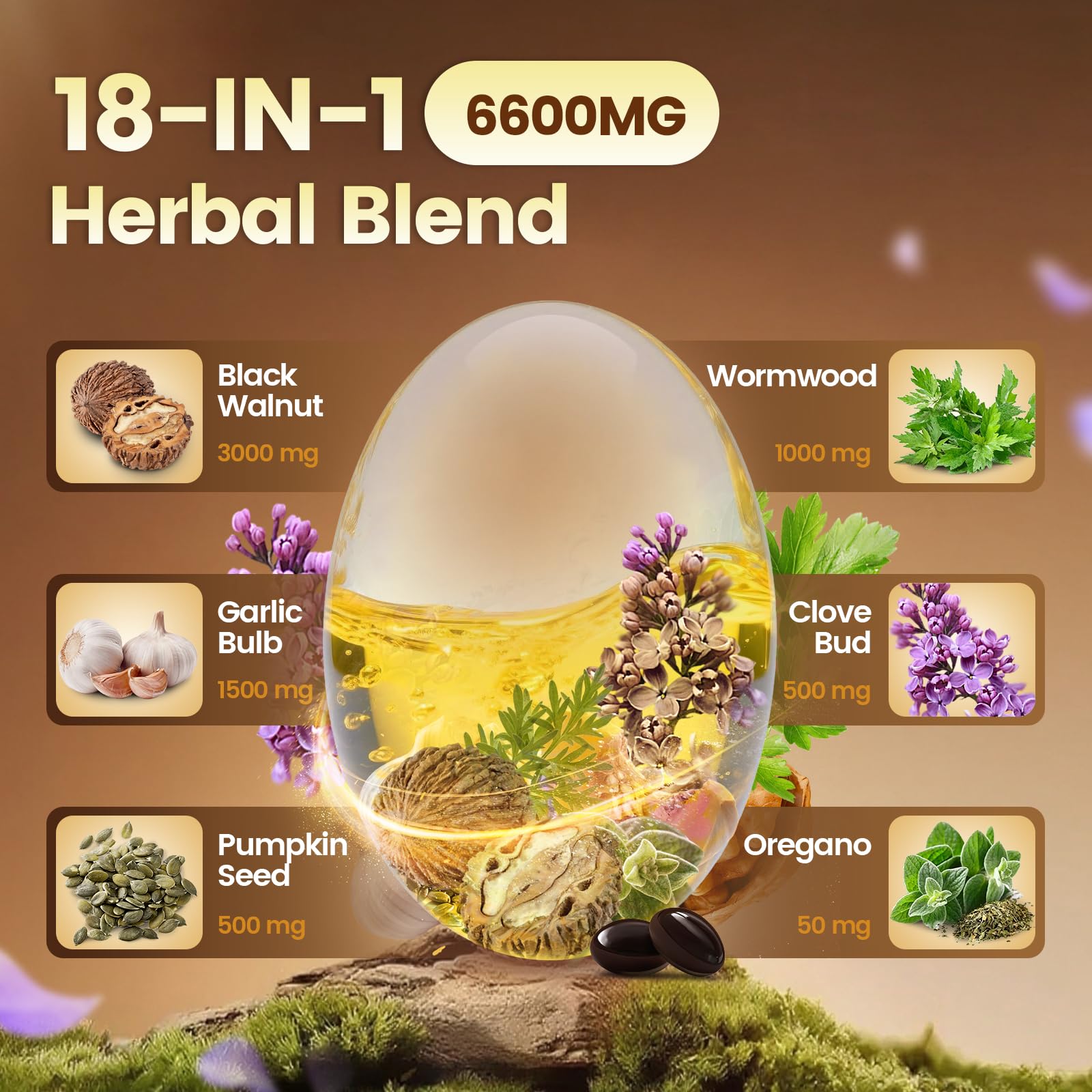 Snapklik.com : 18-in-1 Black Walnut Wormwood Cleanse For Humans, 160 ...