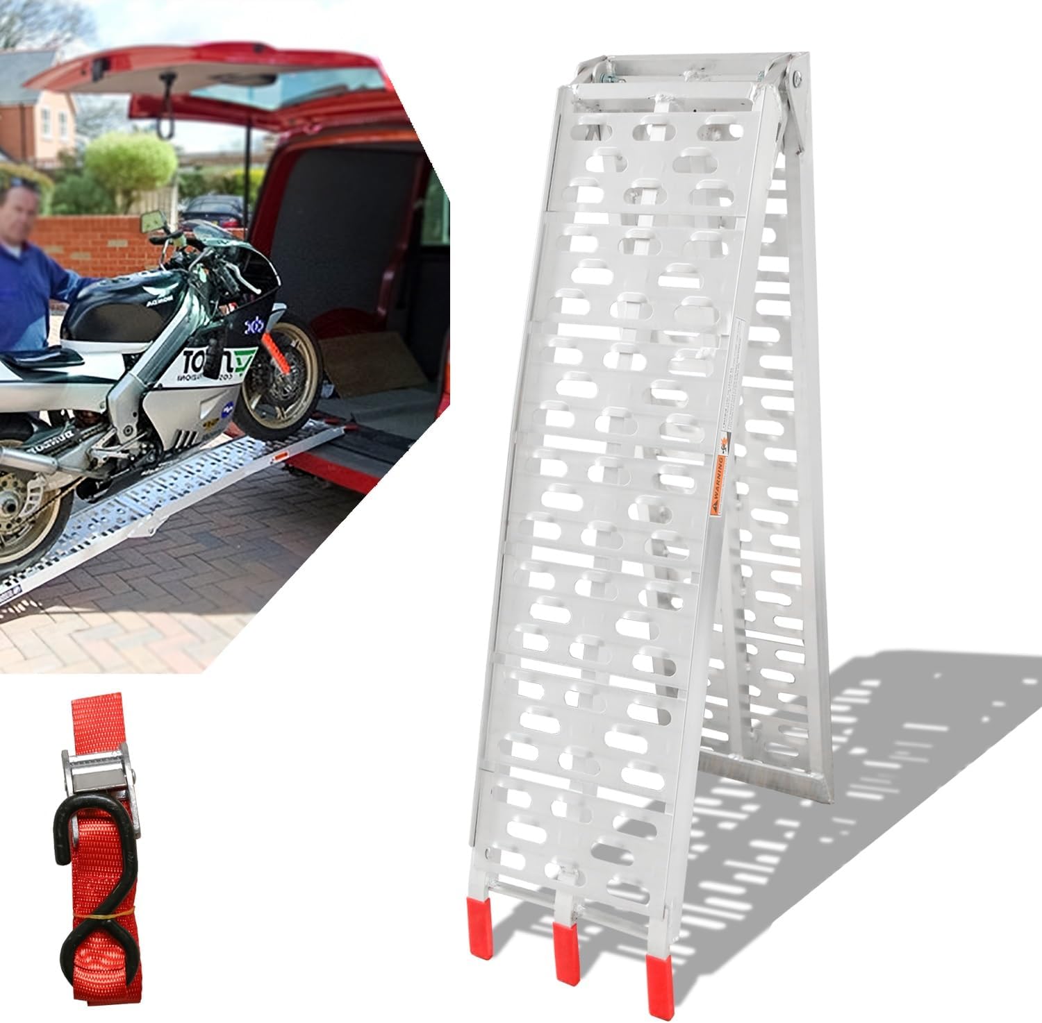 Amazon.fr : Rampe de Chargement Pliable Aluminium Moto VTT Quad Rampe d ...