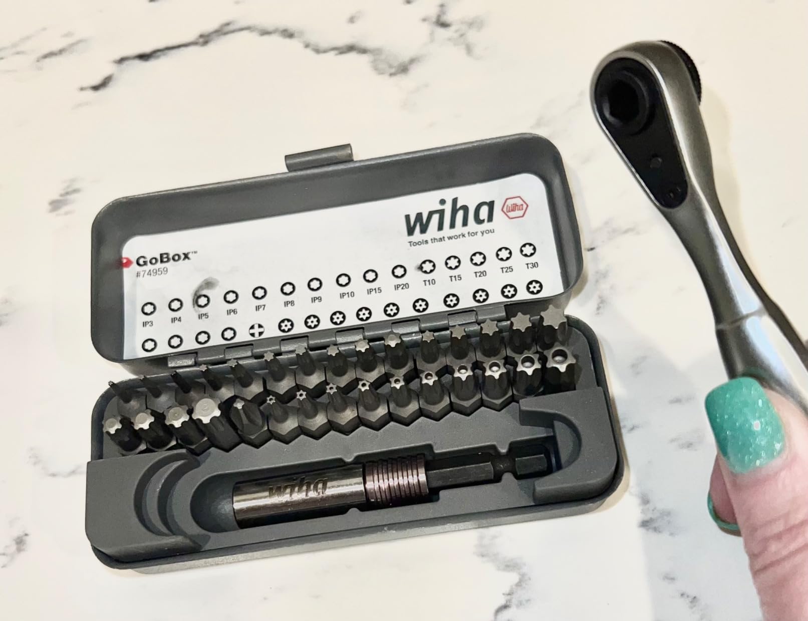 $10/mo - Finance Wiha 74959 32 Piece GoBox Master Torx Bit Set with ...