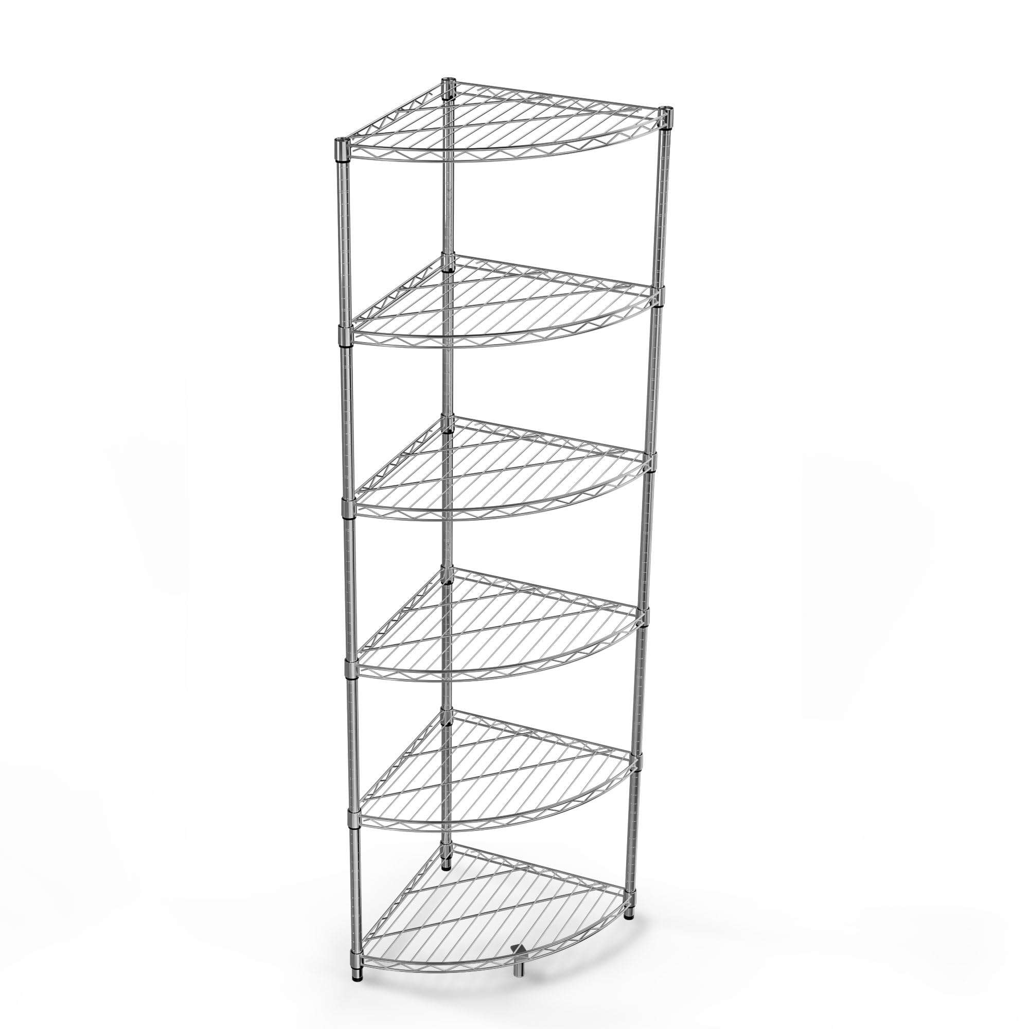 Amazon.com: Sector Corner Storage Rack, 6 Tier Metal Corner Shelf Wire ...