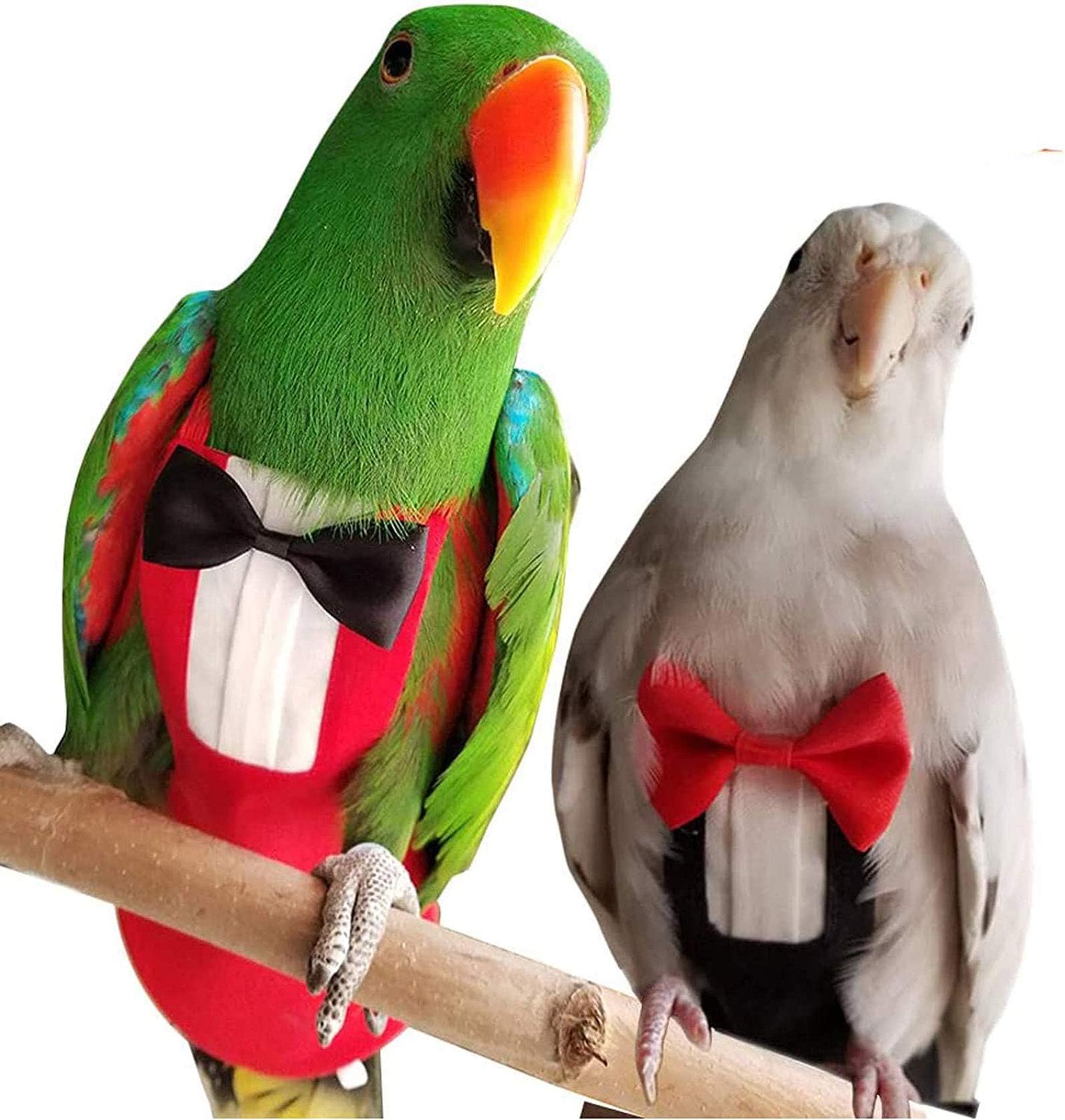 Amazon.com: 2 Pack Pet Bird Uniform Tuxedo Flight Suit for Wedding ...