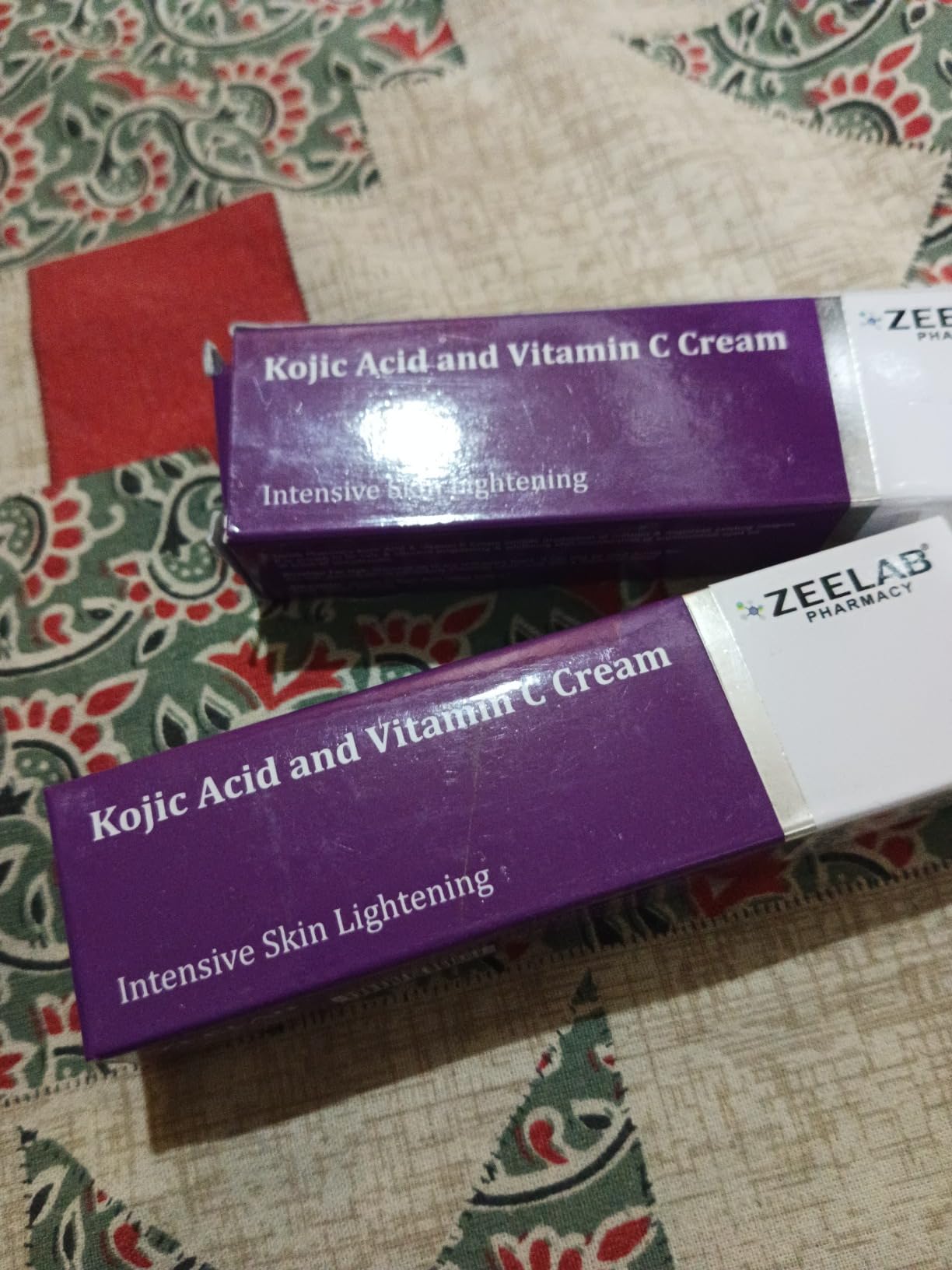 Zeelab Kojic Acid 2% and Vitamin C Cream (20g Tube) | Pack of 6 ...