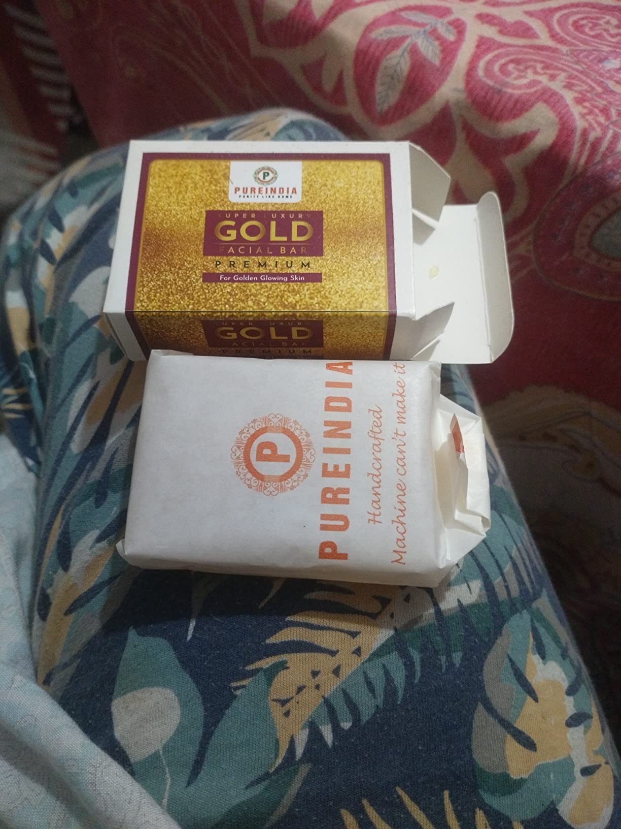 Buy PureIndia Gold Facial Bar | Handmade | Luxury | Pure Turmeric ...