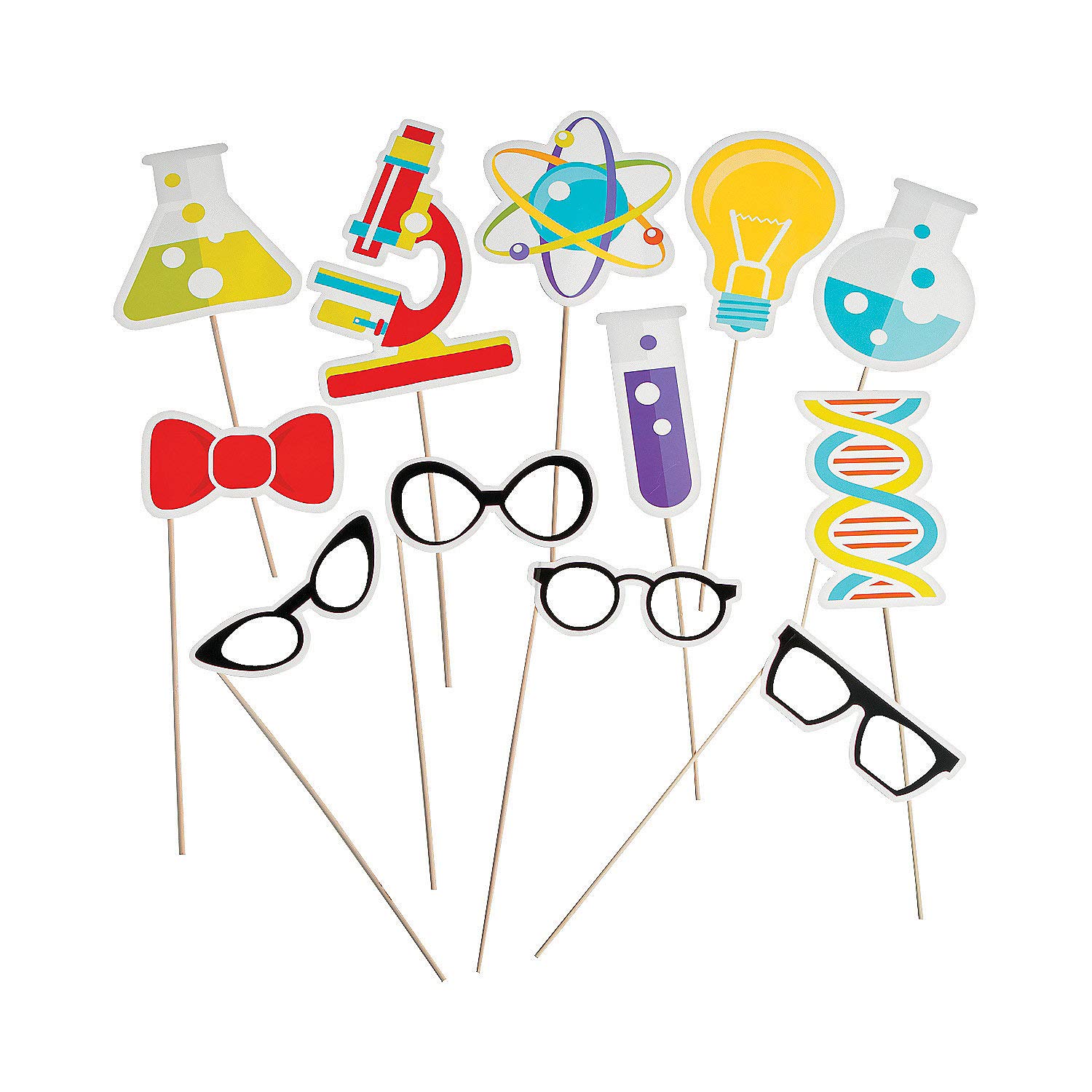 Science Party Photo Stick Props (12 Per Pack) : Amazon.in: Home & Kitchen
