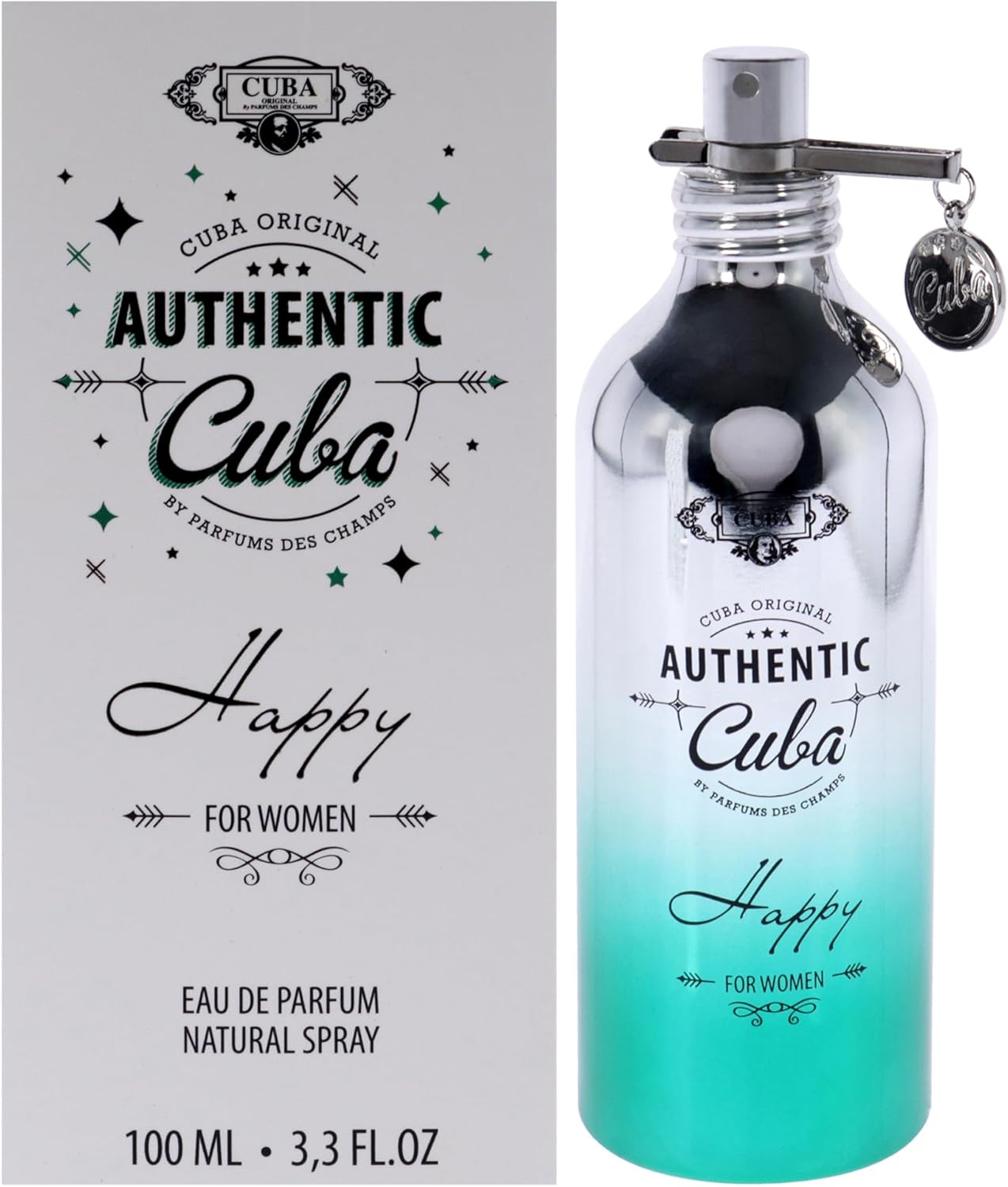 Cuba Cuba Authentic Happy for Women 3.3 oz EDP Spray : Amazon.com.mx ...
