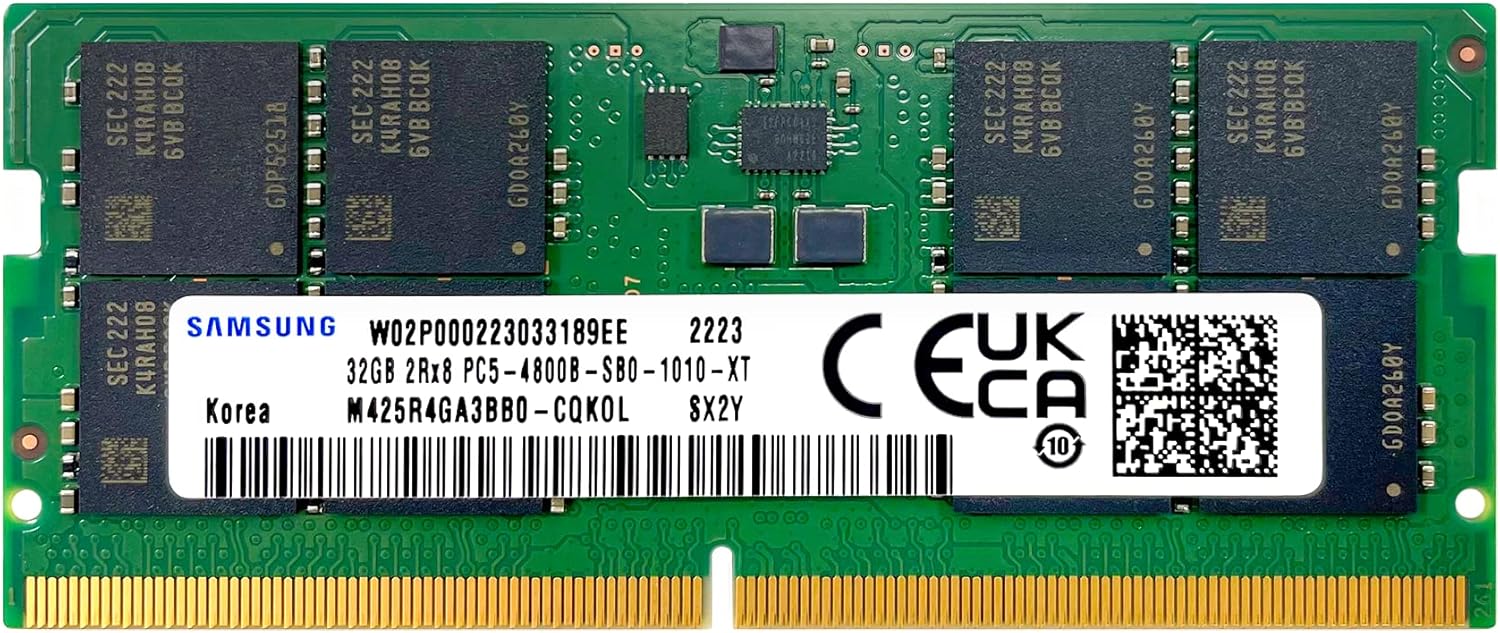 A-Tech 32GB DDR5 4800MHz PC5-38400 CL40 SODIMM 2Rx8 1.1V 262-Pin RAM ...