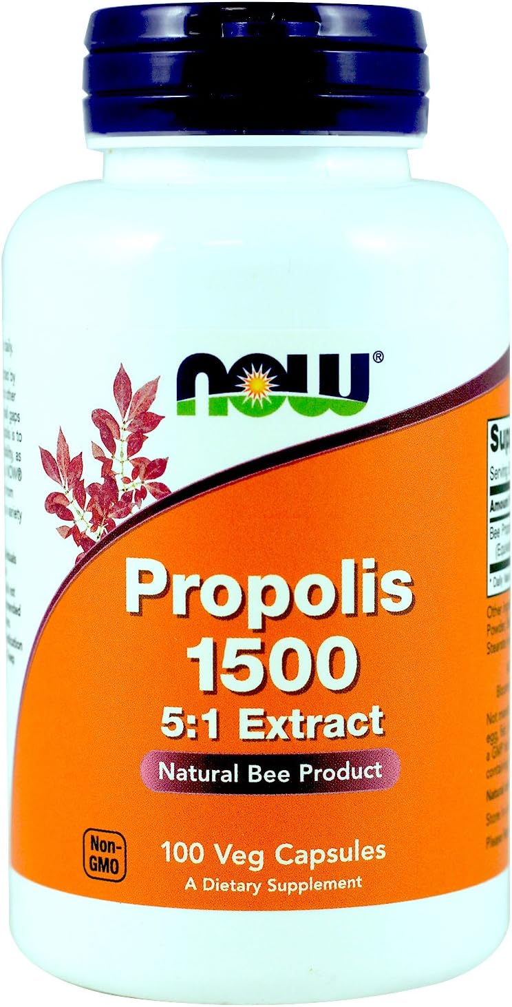 Amazon.com: Now Foods Propolis 1500 mg 100 capsules (Pack of 3 ...