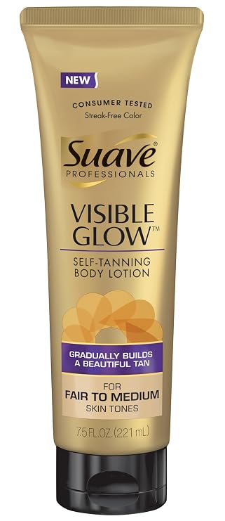 Amazon.com : Suave Professionals Visible Glow Self-Tanning Body Lotion ...