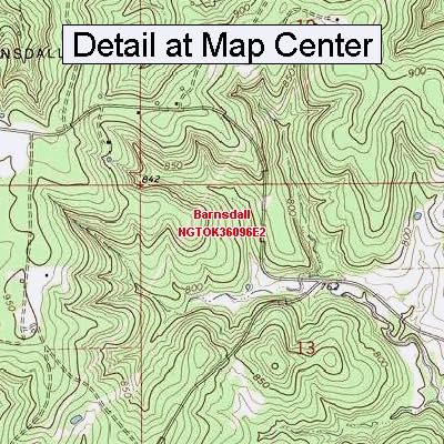Amazon.com : USGS Topographic Quadrangle Map - Barnsdall, Oklahoma ...