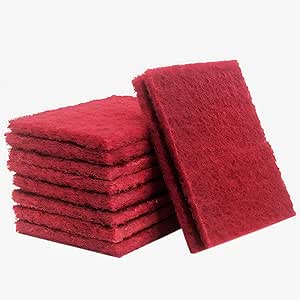 Amazon.com: 6" x 9" Premium Maroon General Purpose Scuff Pads, 10 PCS ...