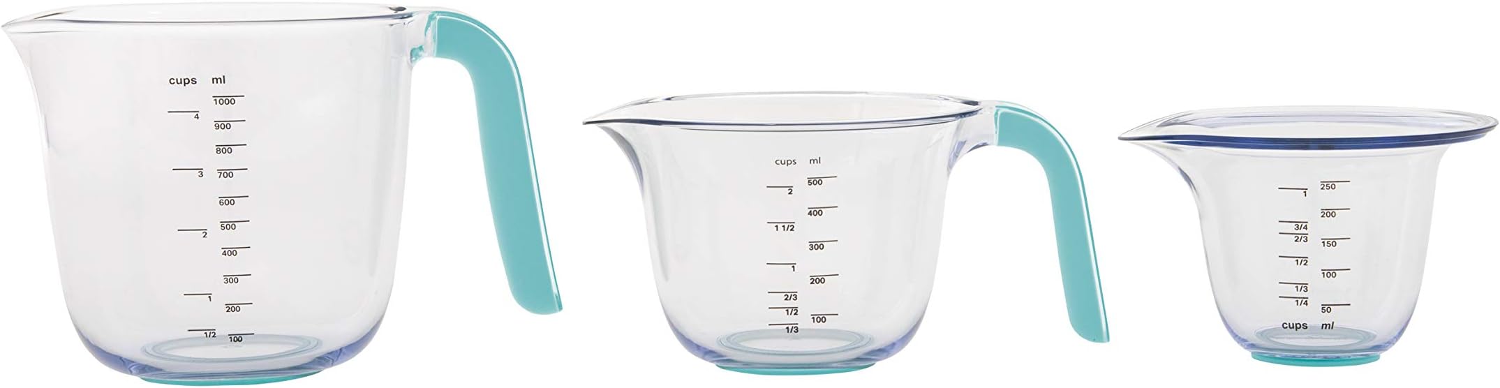 Amazon.com: KitchenAid Measuring Cups, Set Of 4, Aqua Sky: Home & Kitchen
