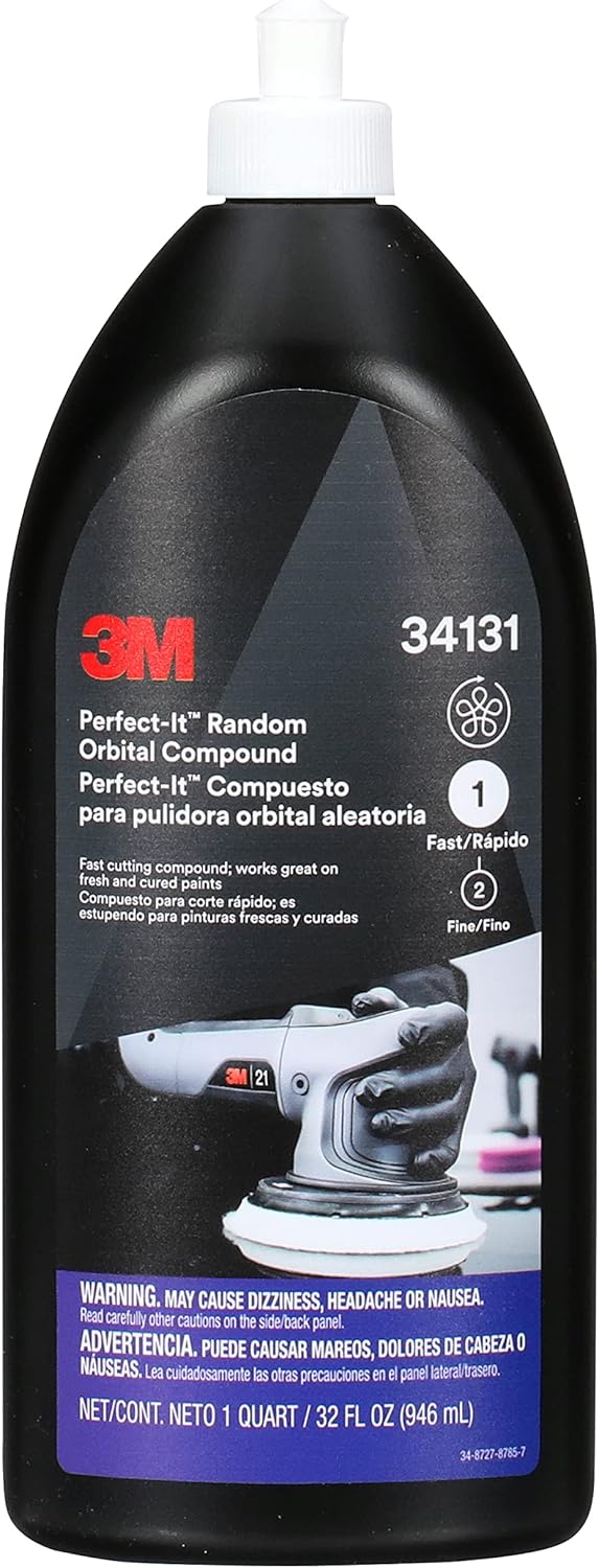 Amazon.com: 3M Perfect-It Random Orbital Compound, 34131, 1 quart, Fast ...