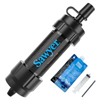 Sawyer Products SP105 Mini Water Filtration System, Single, Black, 1 ...