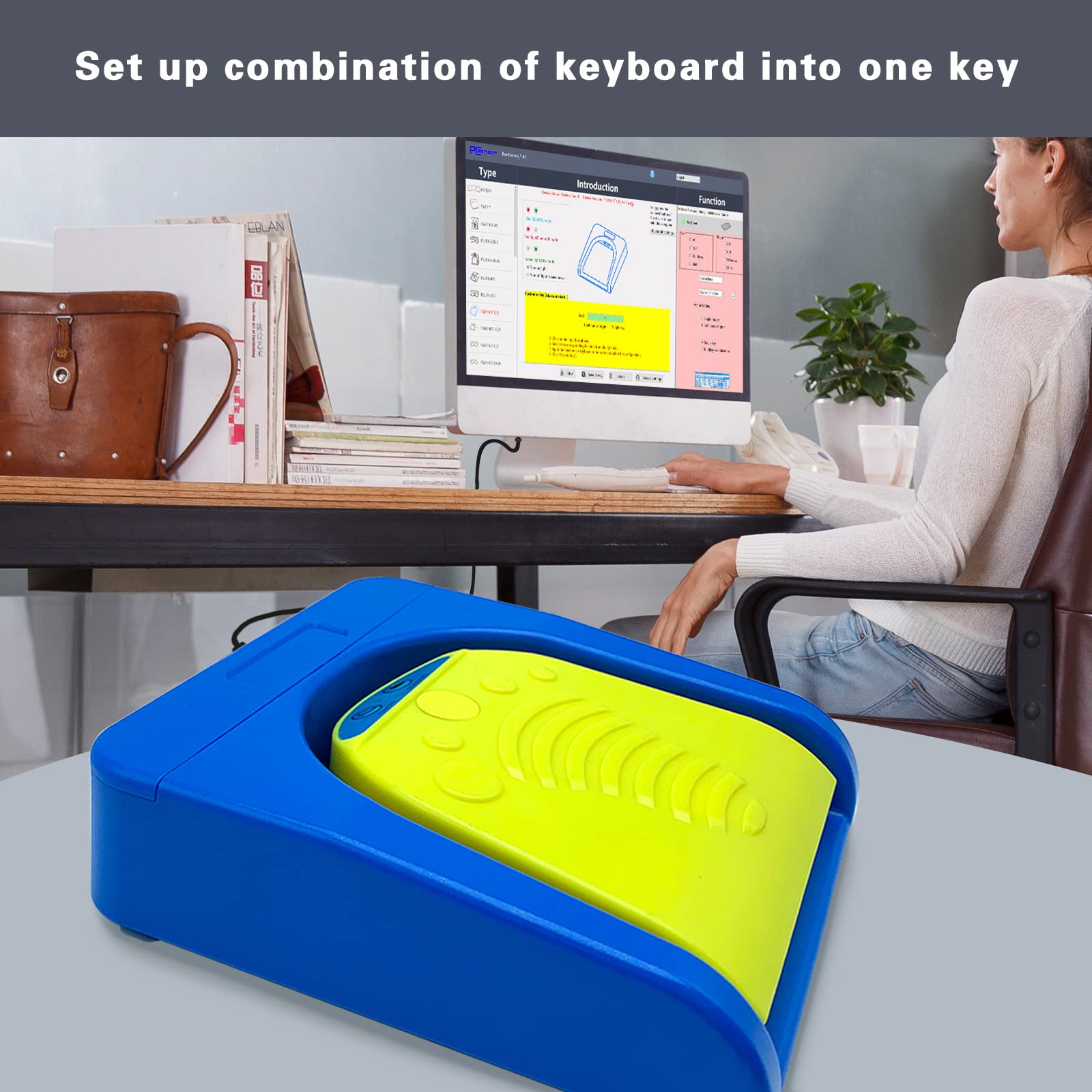 Snapklik.com : Foot Pedal Wireless Programmable Keyboard Foot Switch ...