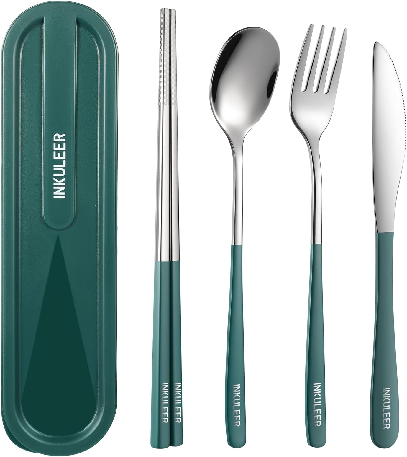 Amazon.com: Travel Utensils,Reusable Silverware Set To Go Portable ...
