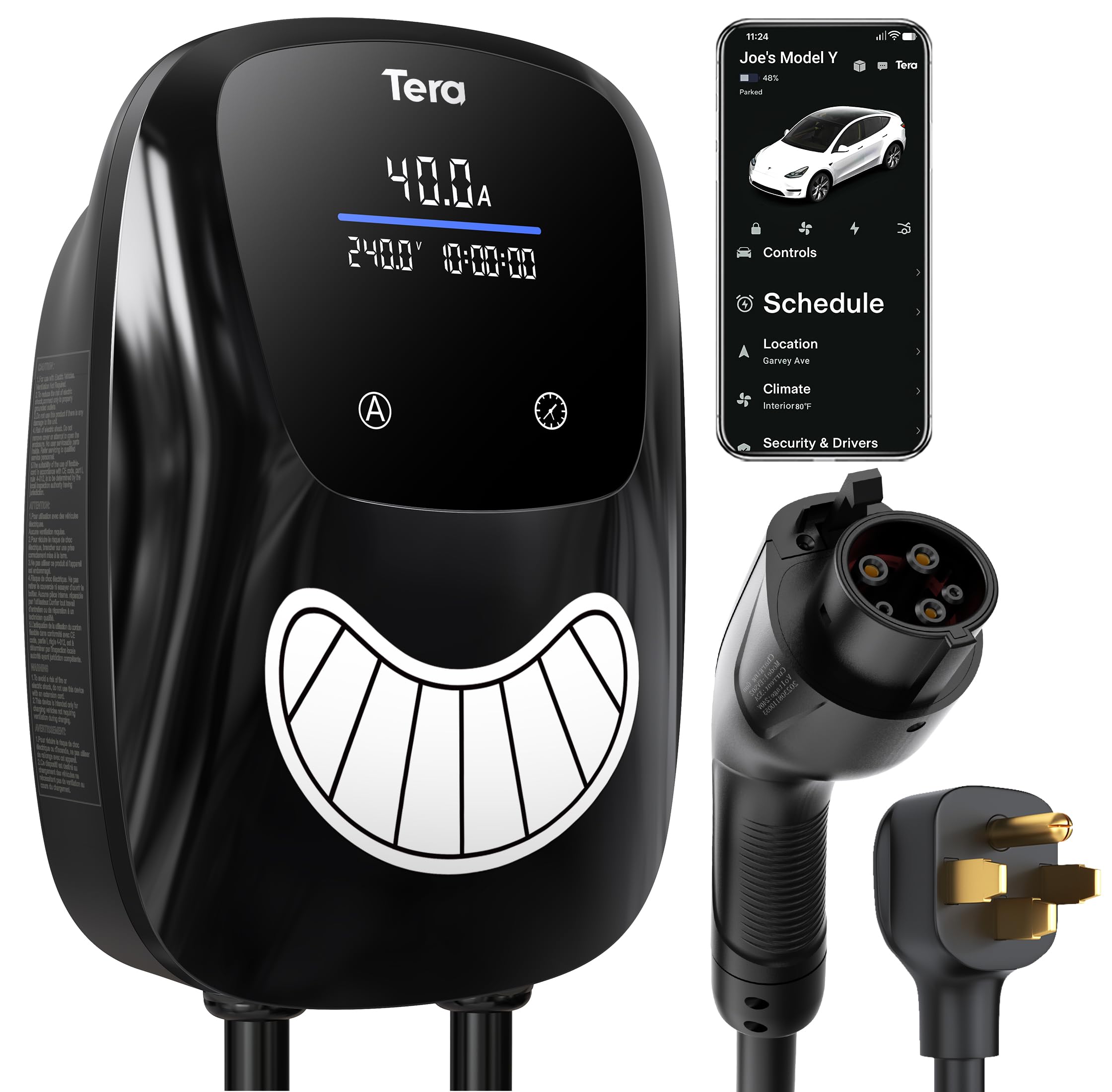 Amazon.com: Tera Electric Vehicle Charger J1772: ETL Certified Level 2 ...
