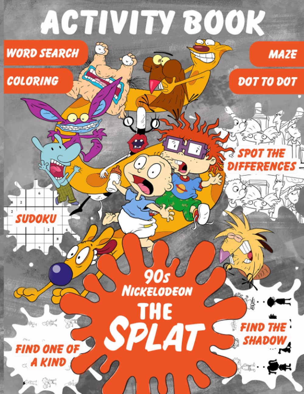 Buy 90s Nickelodeon The Splat Activity Book: Great Gift Adults, Kids ...