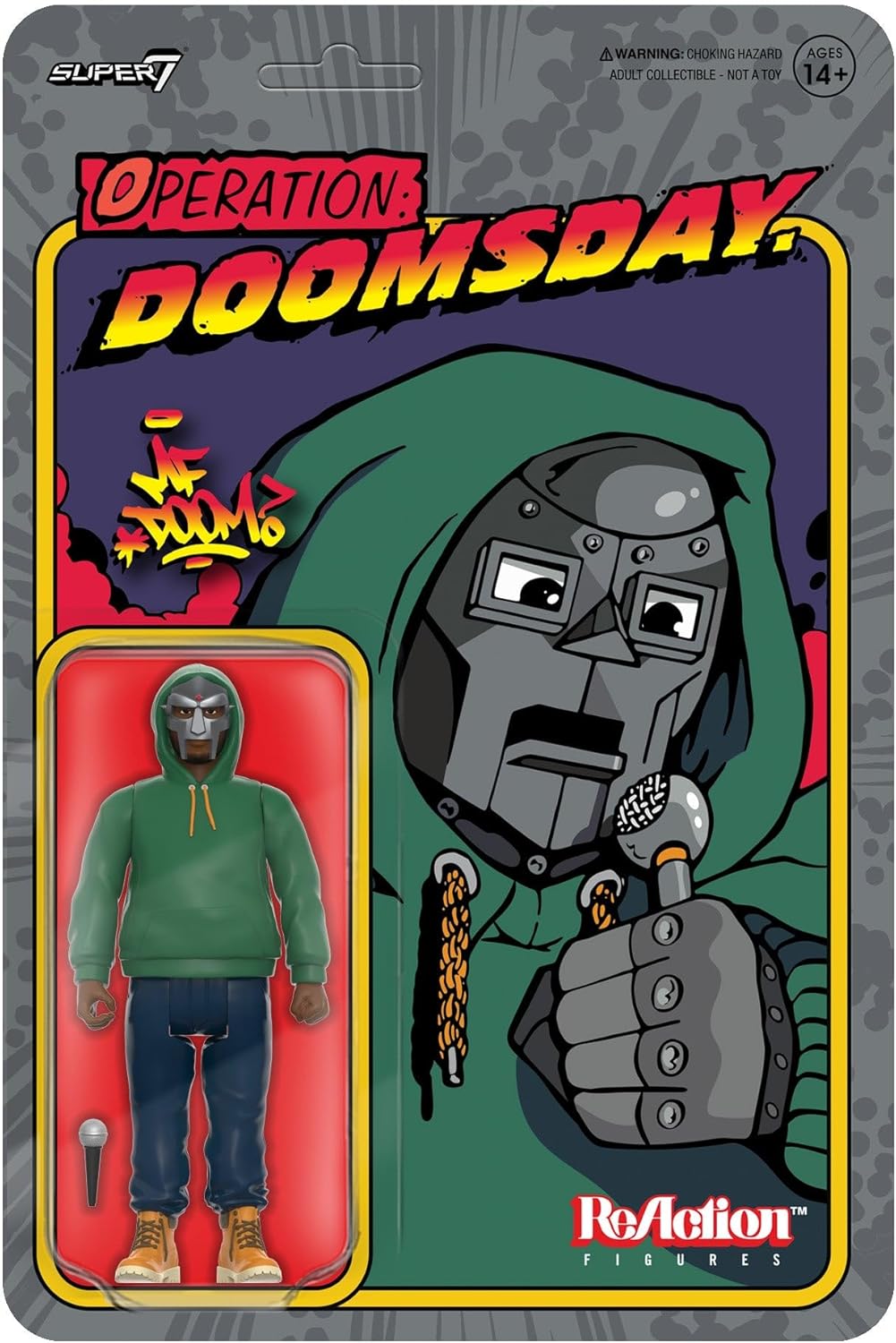 SUPER7 MF Doom Reaction Figure Wave 1 - Operation: Doomsday : Amazon.co ...
